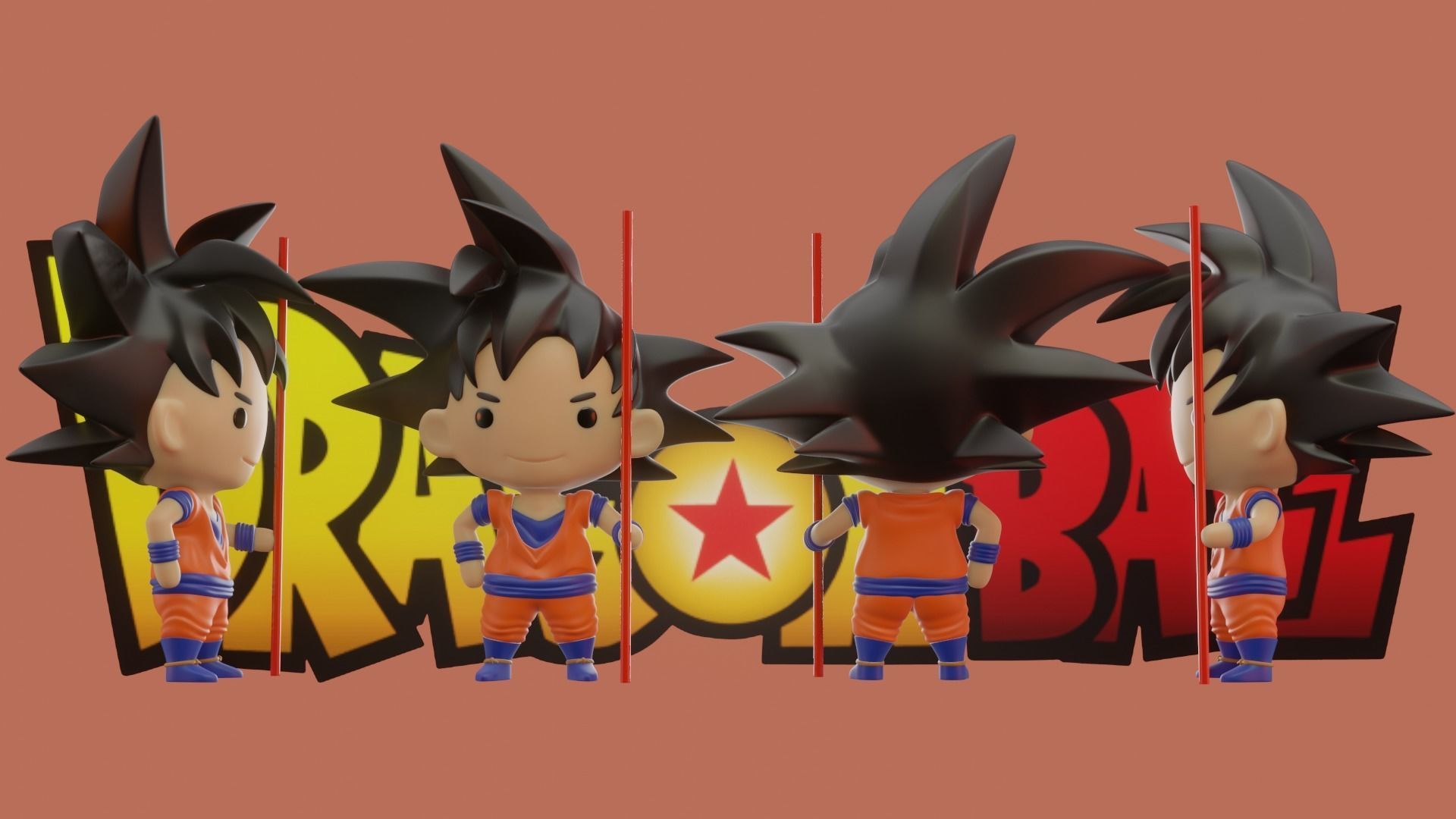 Goku Chibi - Dragon Ball 3D model 3D printable | CGTrader