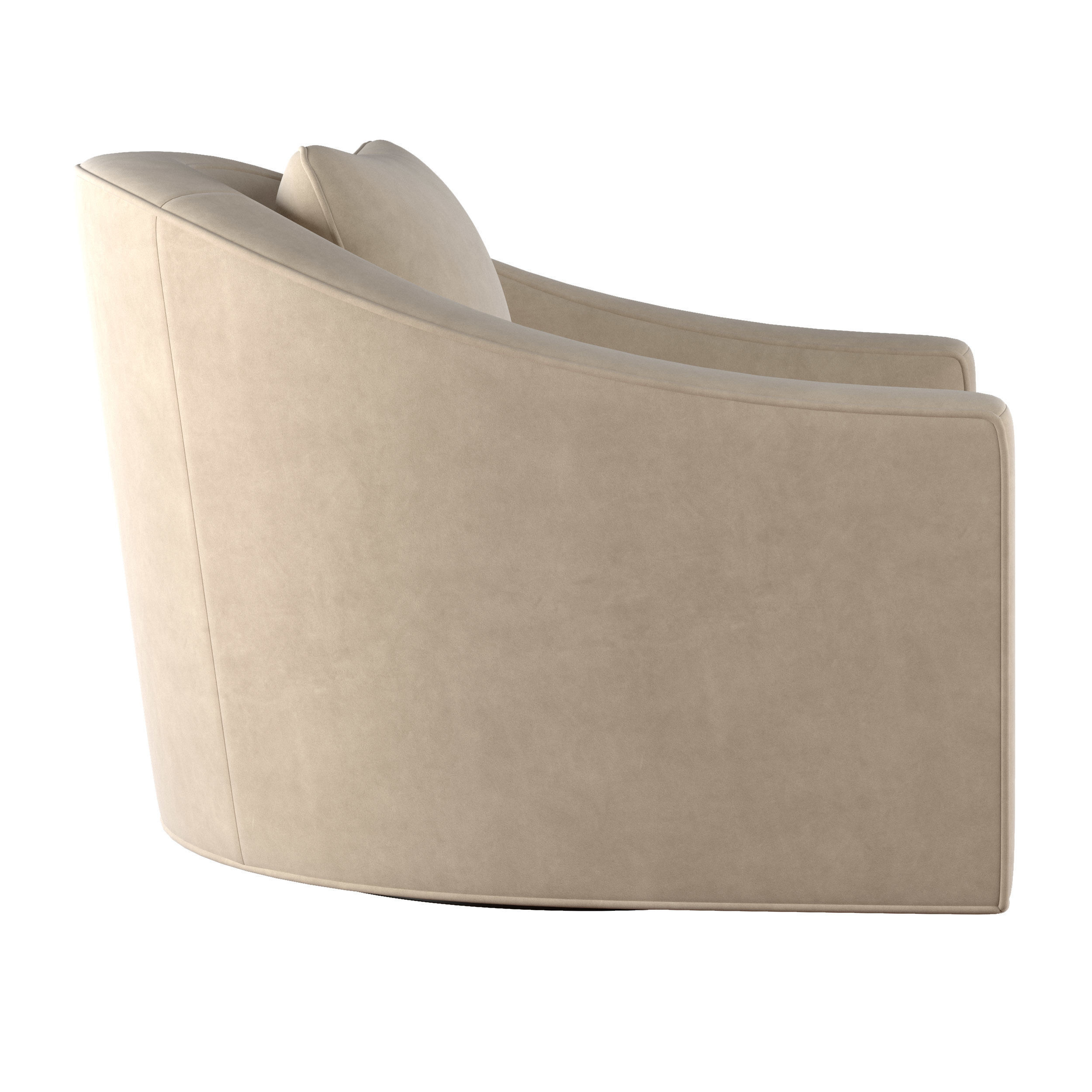 3D model RH CURVED SWIVEL CHAIR VR / AR / low-poly | CGTrader