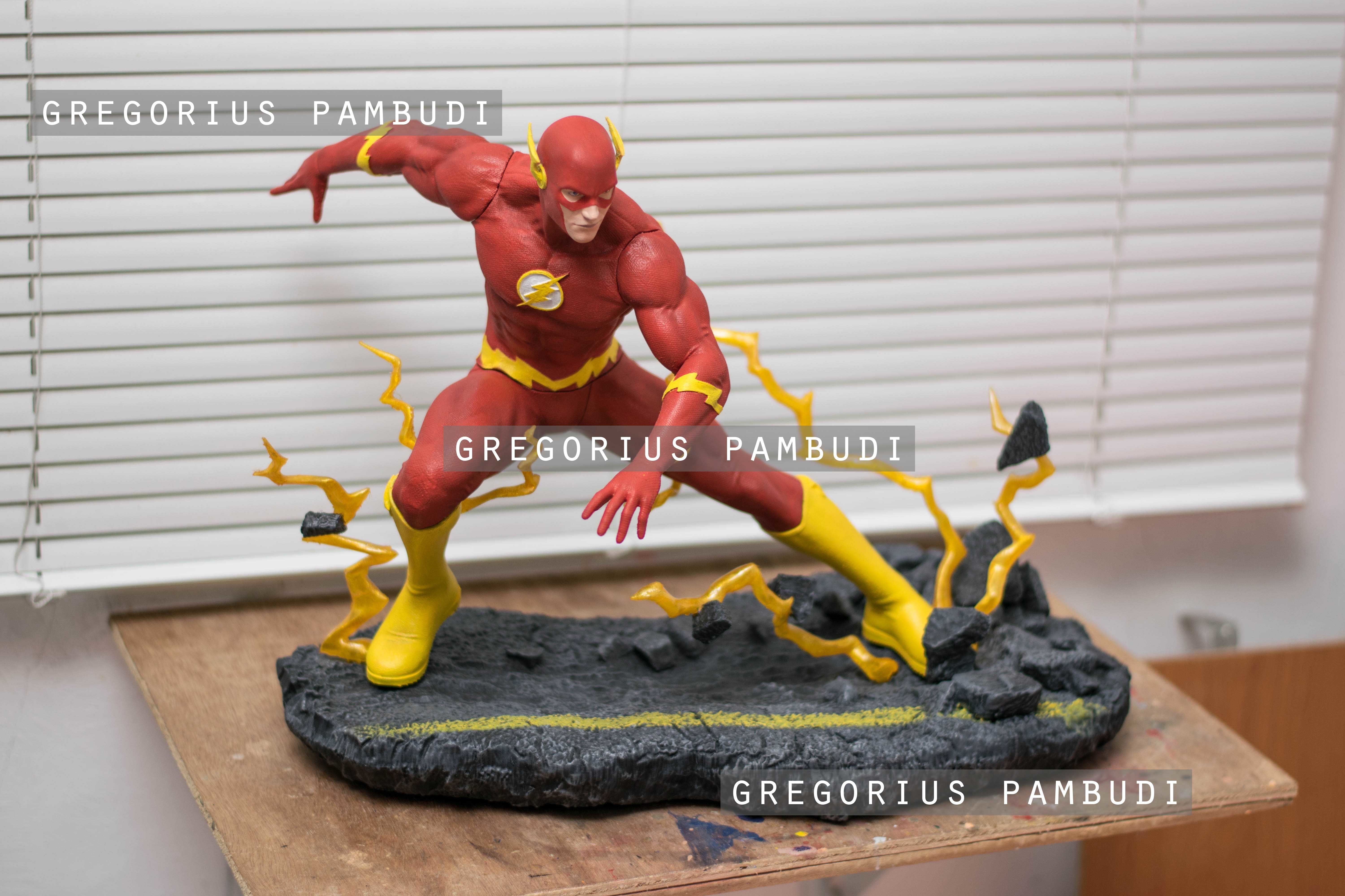 The Flash Fan Art Statue 3d Printable 3D model 3D printable | CGTrader