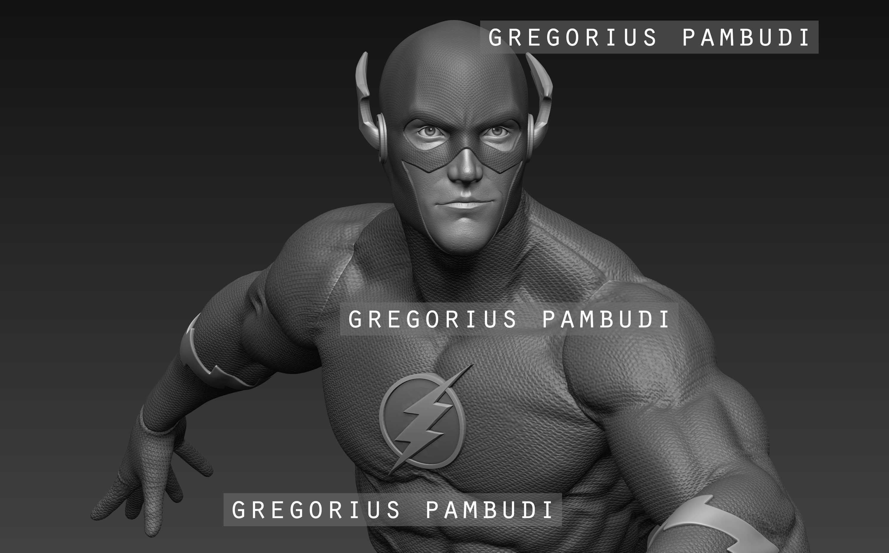 The Flash Fan Art Statue 3d Printable 3D model 3D printable | CGTrader