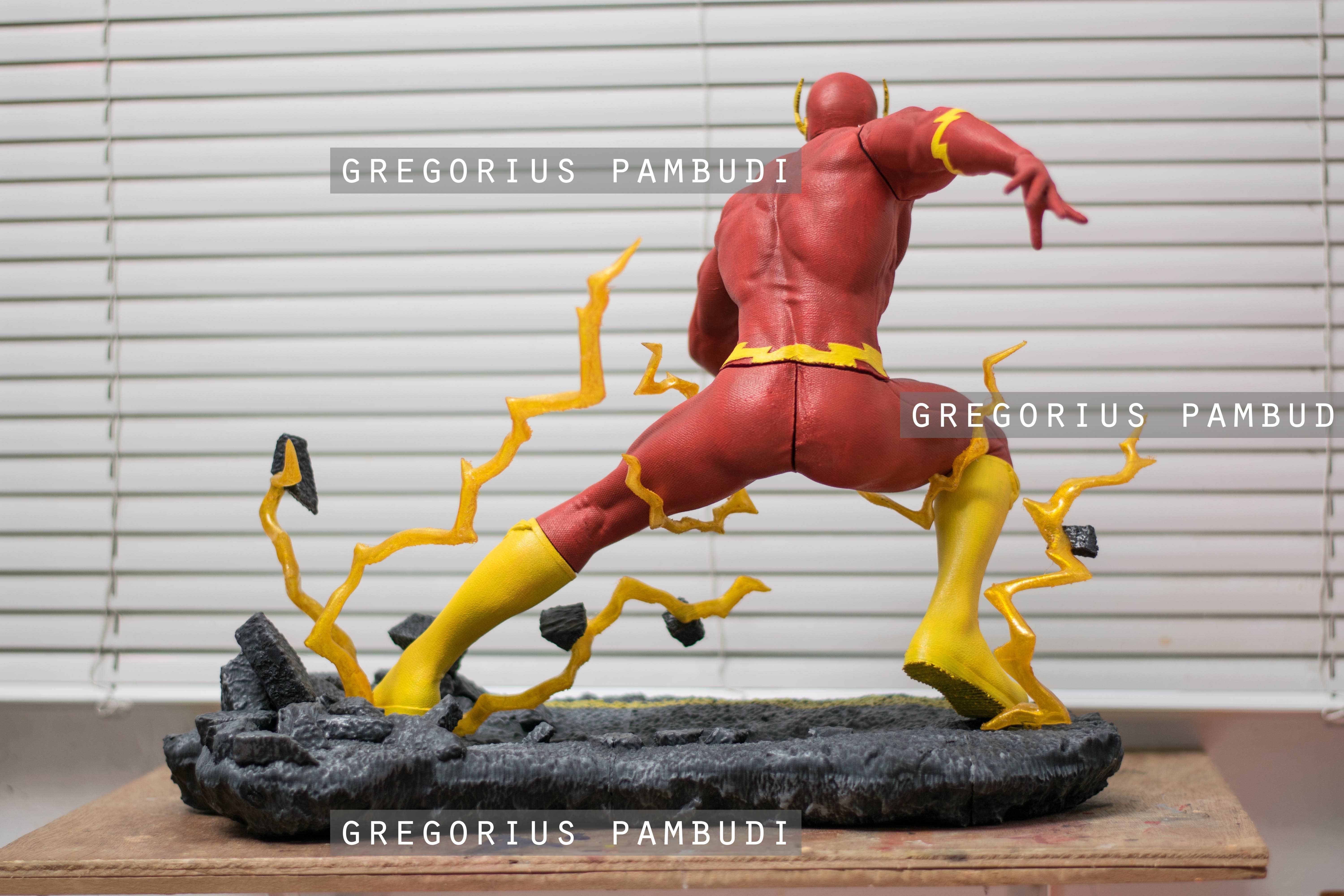 The Flash Fan Art Statue 3d Printable 3D model 3D printable | CGTrader