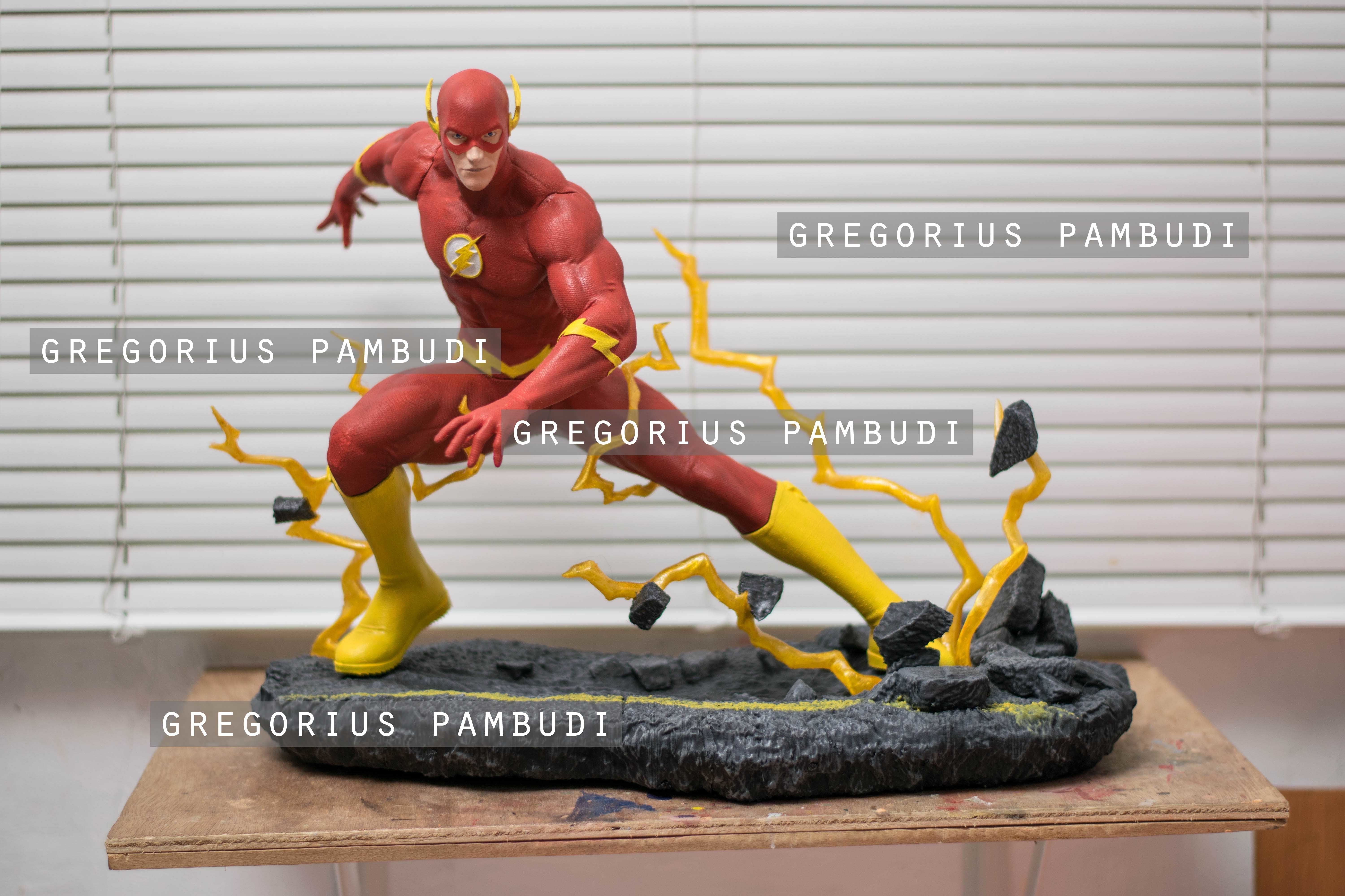 The Flash Fan Art Statue 3d Printable 3D model 3D printable | CGTrader
