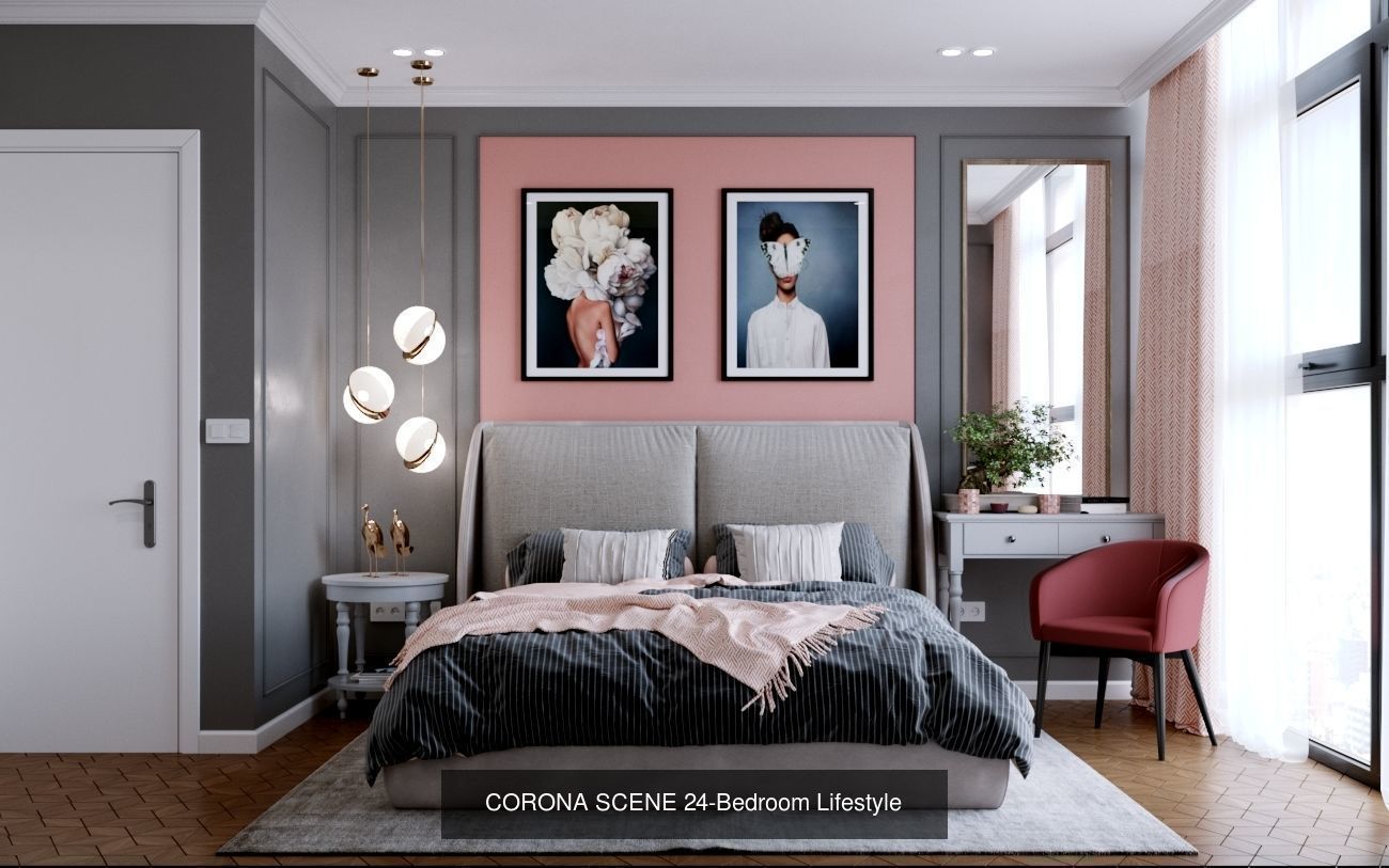 CAFE BEDROOM Interior Scene CORONA RENDER 3D Model Collection | CGTrader