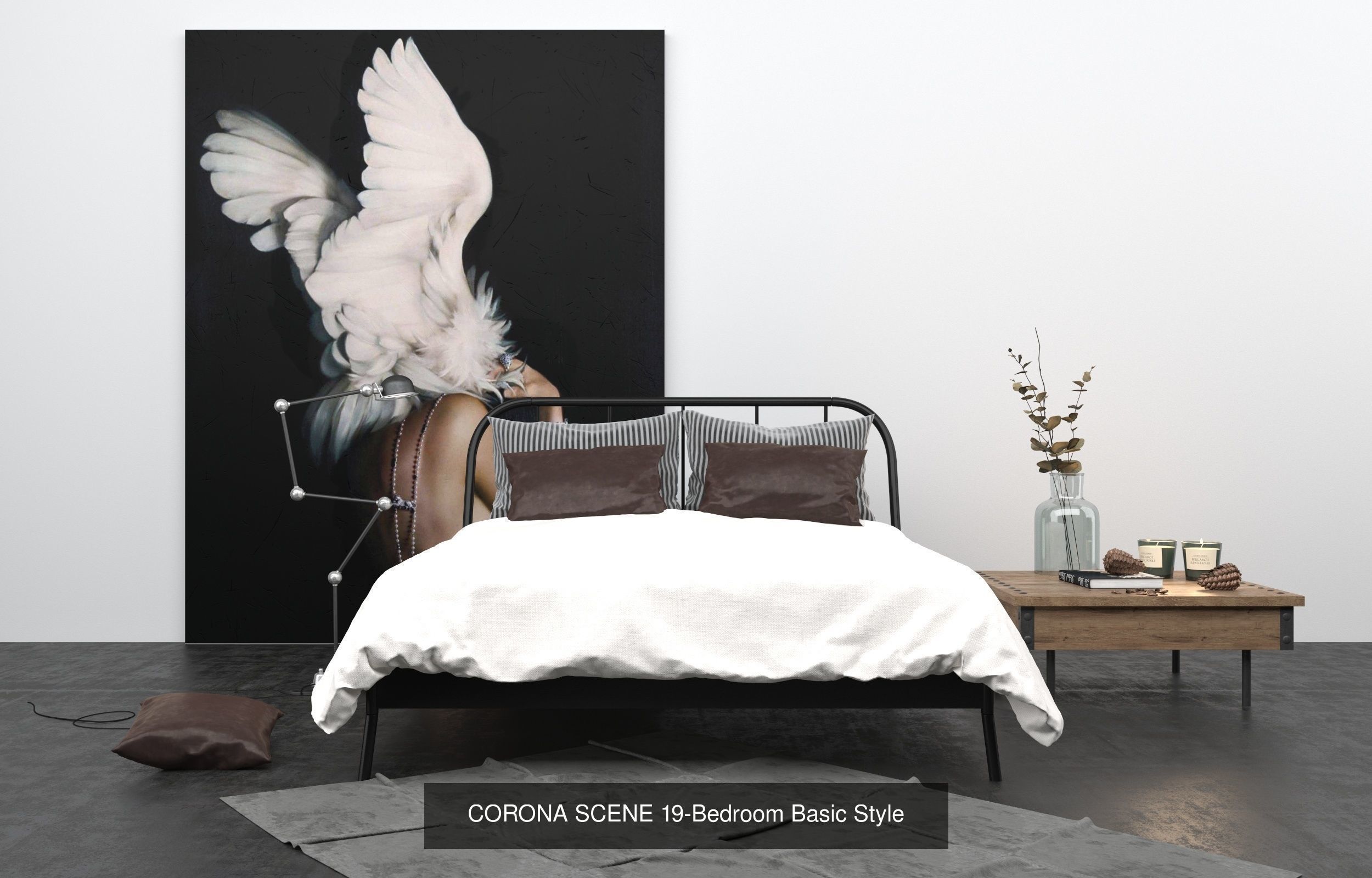 CAFE BEDROOM Interior Scene CORONA RENDER 3D Model Collection | CGTrader