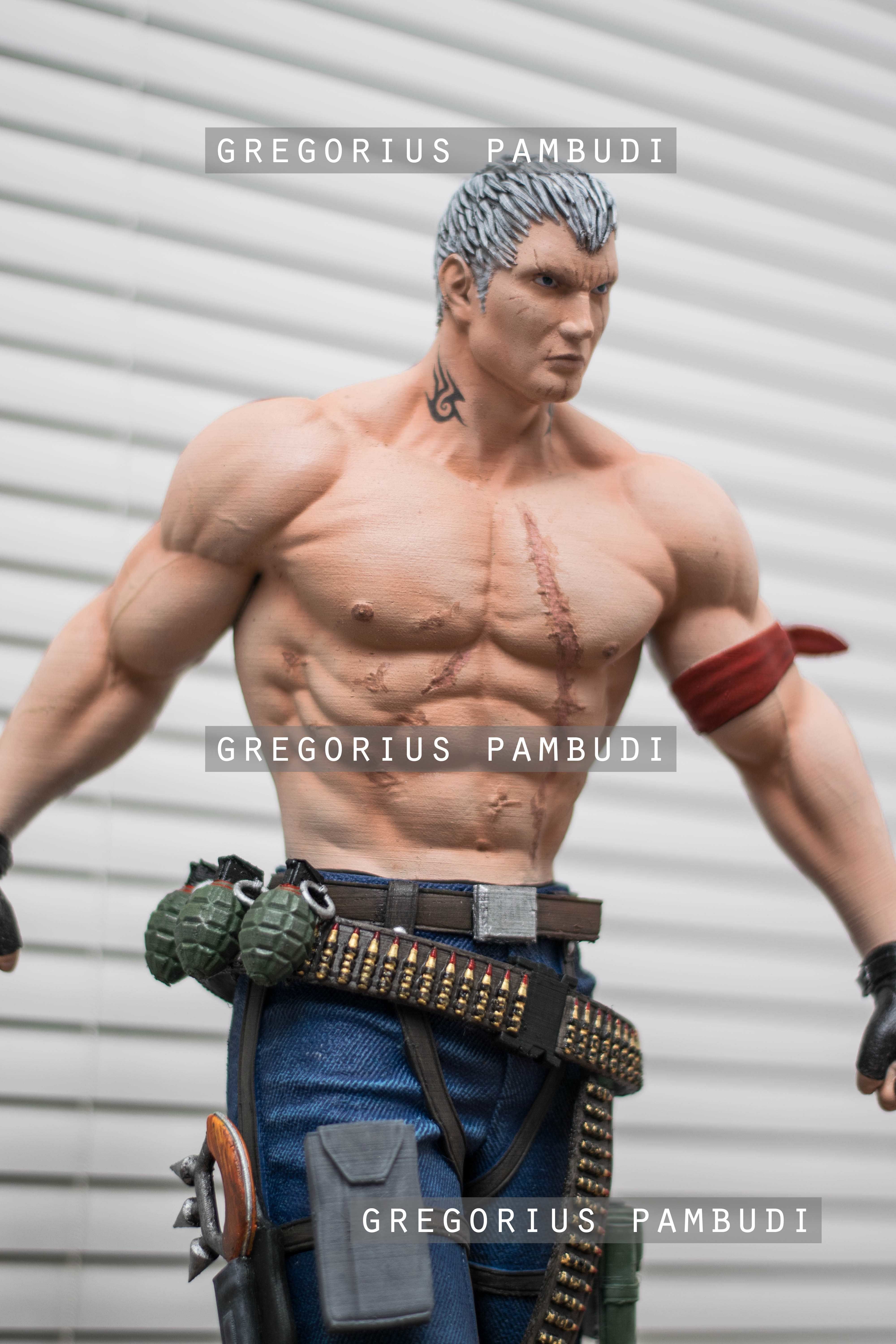 Tekken Bryan Fury Fan Art Statue 3d Printable 3D model 3D printable ...