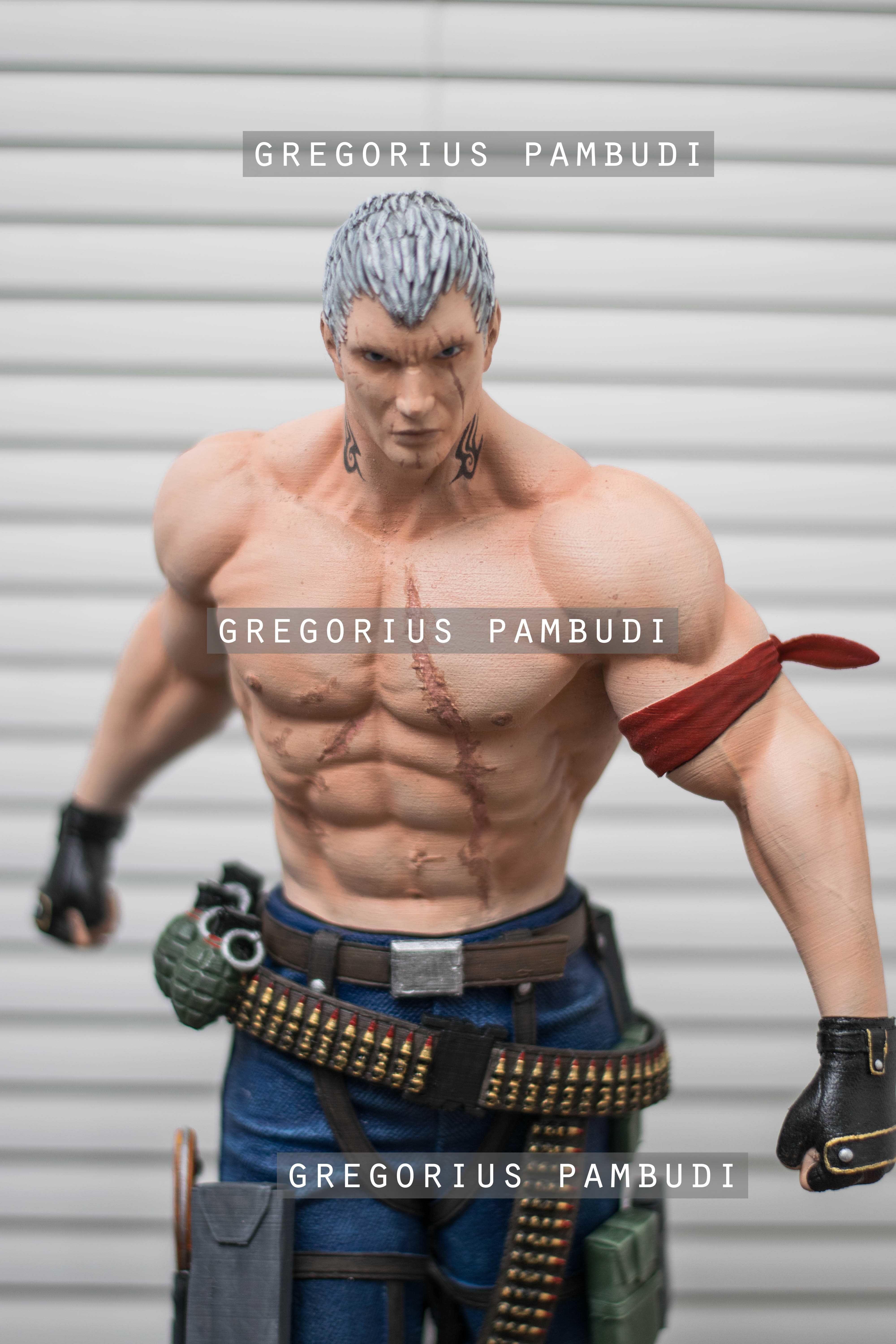 Tekken Bryan Fury Fan Art Statue 3d Printable 3D model 3D printable ...