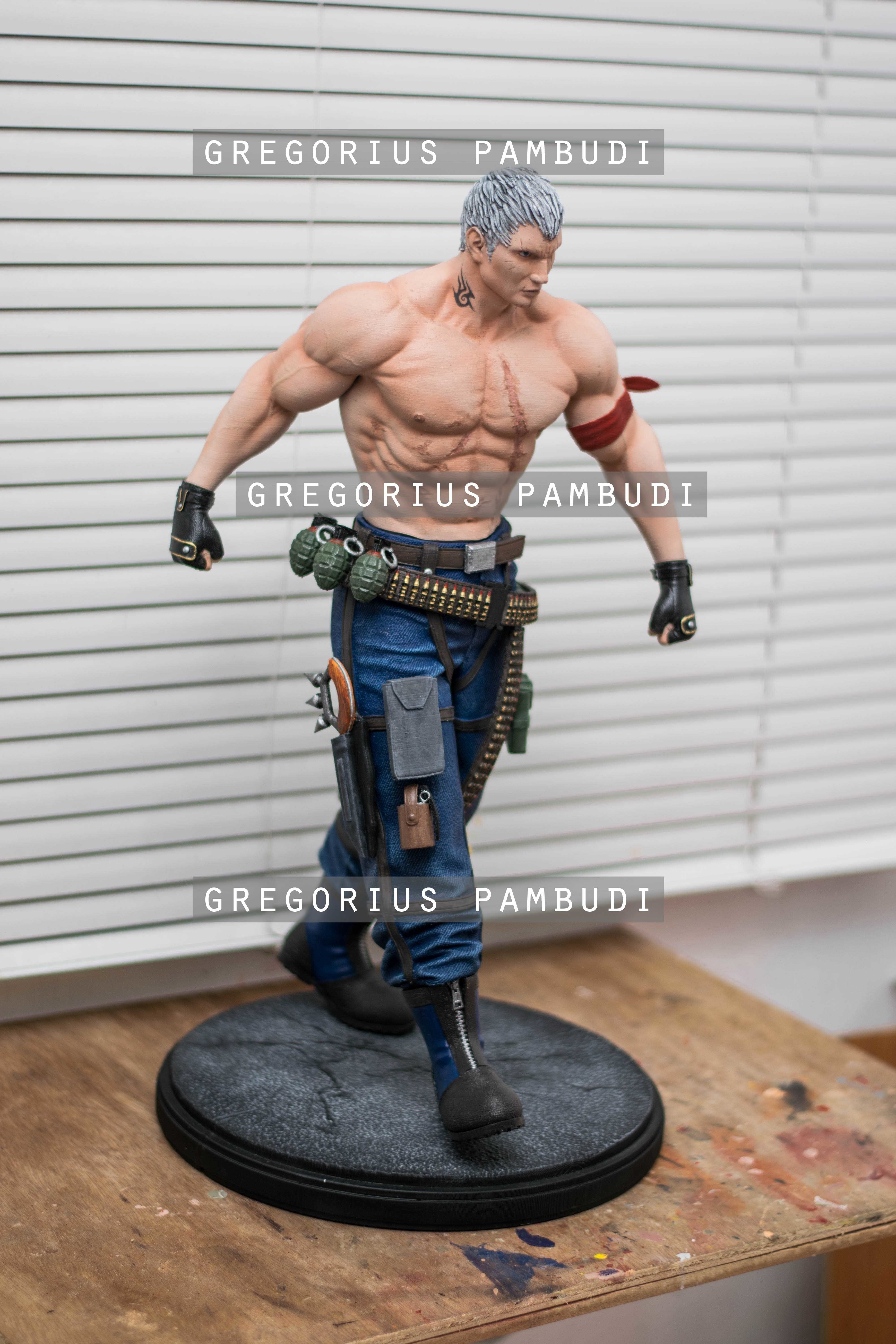 Tekken Bryan Fury Fan Art Statue 3d Printable 3D model 3D printable ...