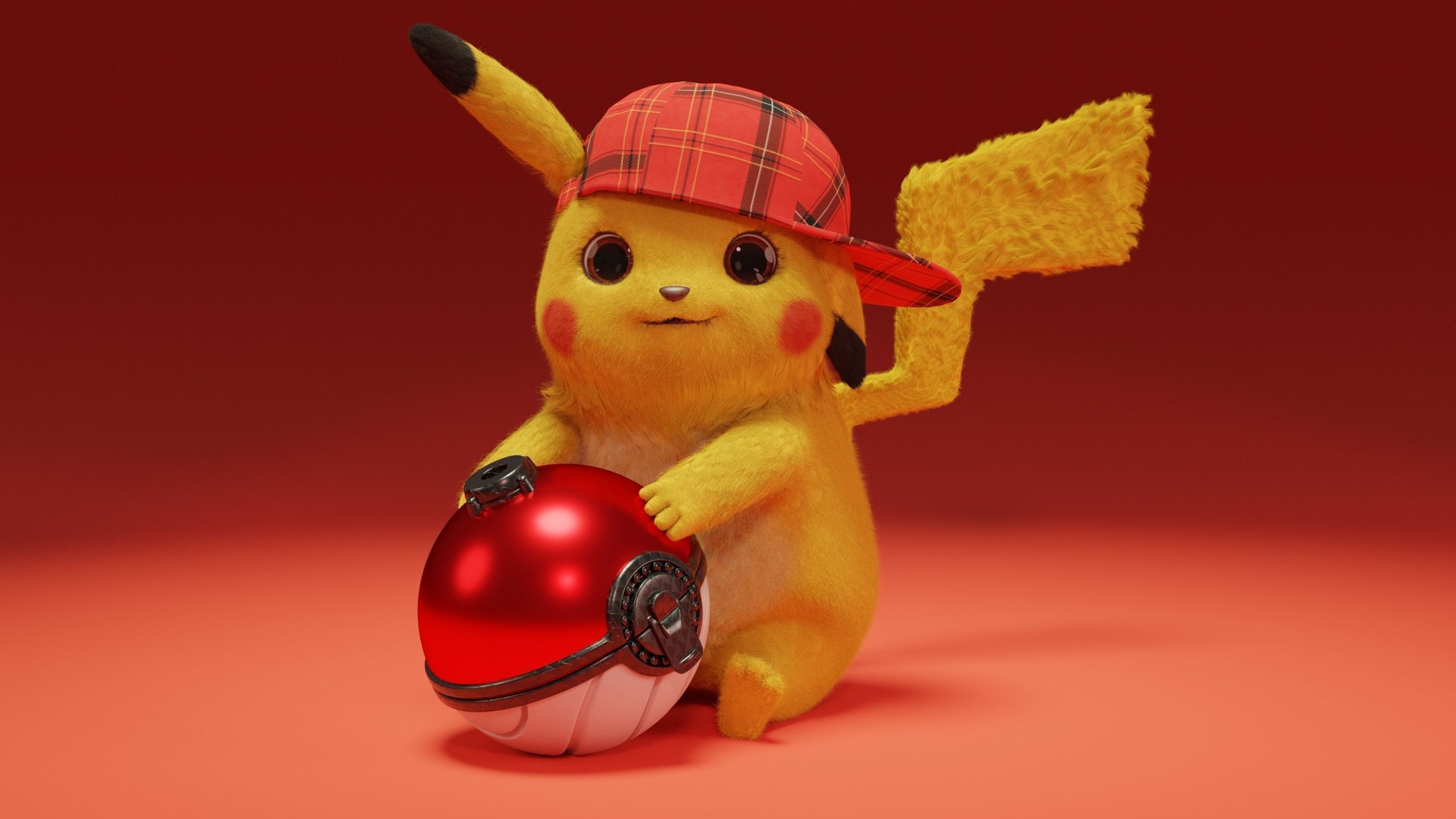 3D model Pikachu with pokeball VR / AR / low-poly | CGTrader