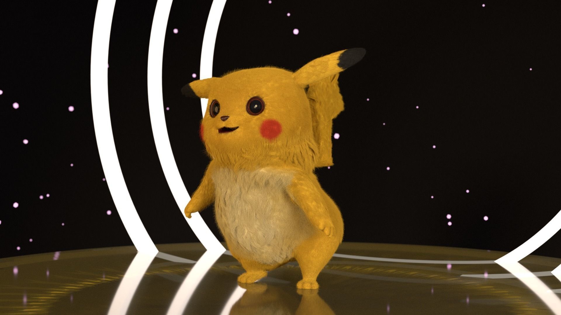 3D model Pikachu Dance VR / AR / low-poly | CGTrader