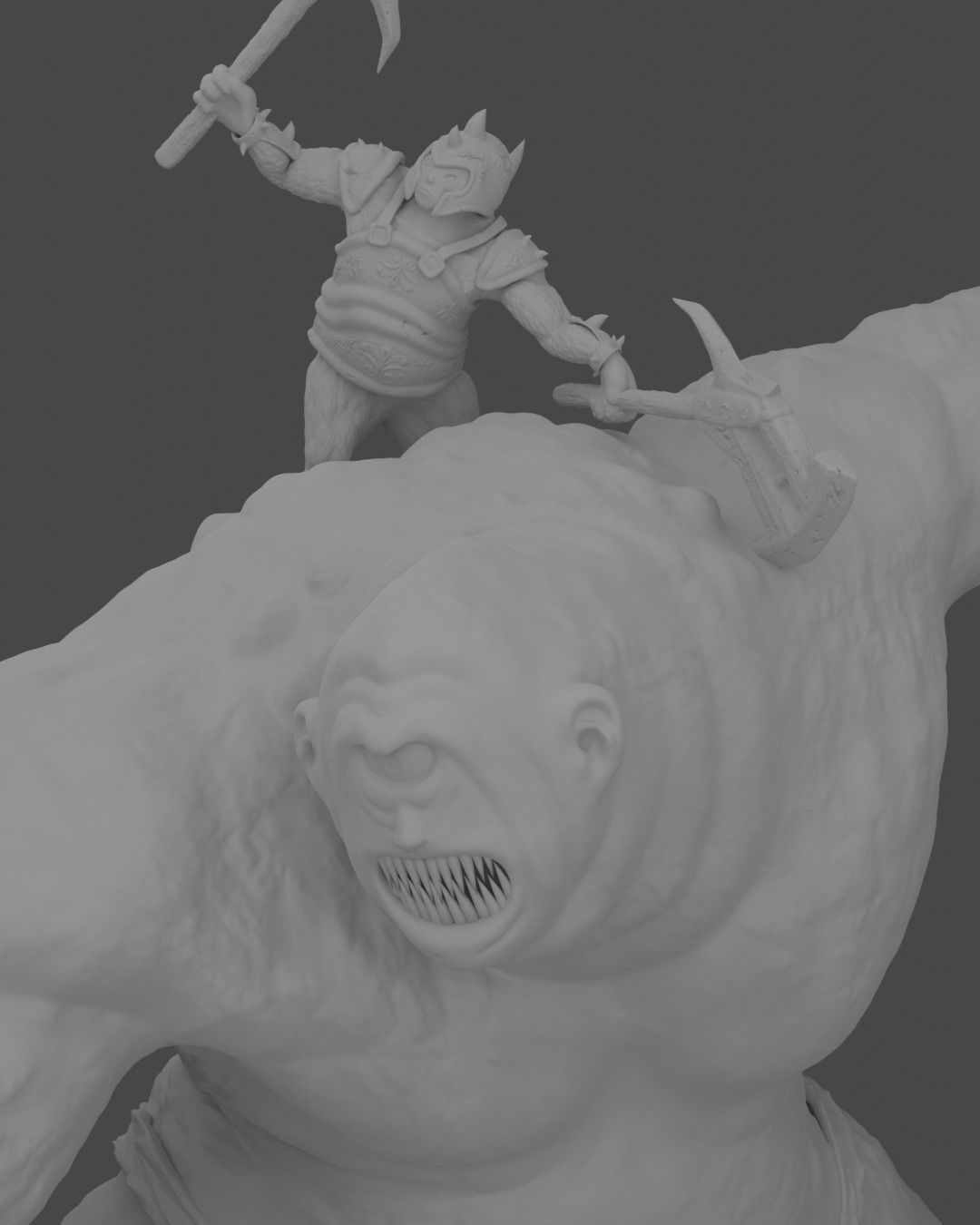 GOW BeastLord and Cyclops 3D model | CGTrader