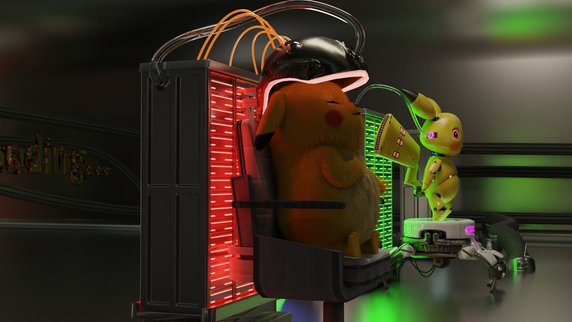 3D model robot pikachu and pikachu VR / AR / low-poly | CGTrader