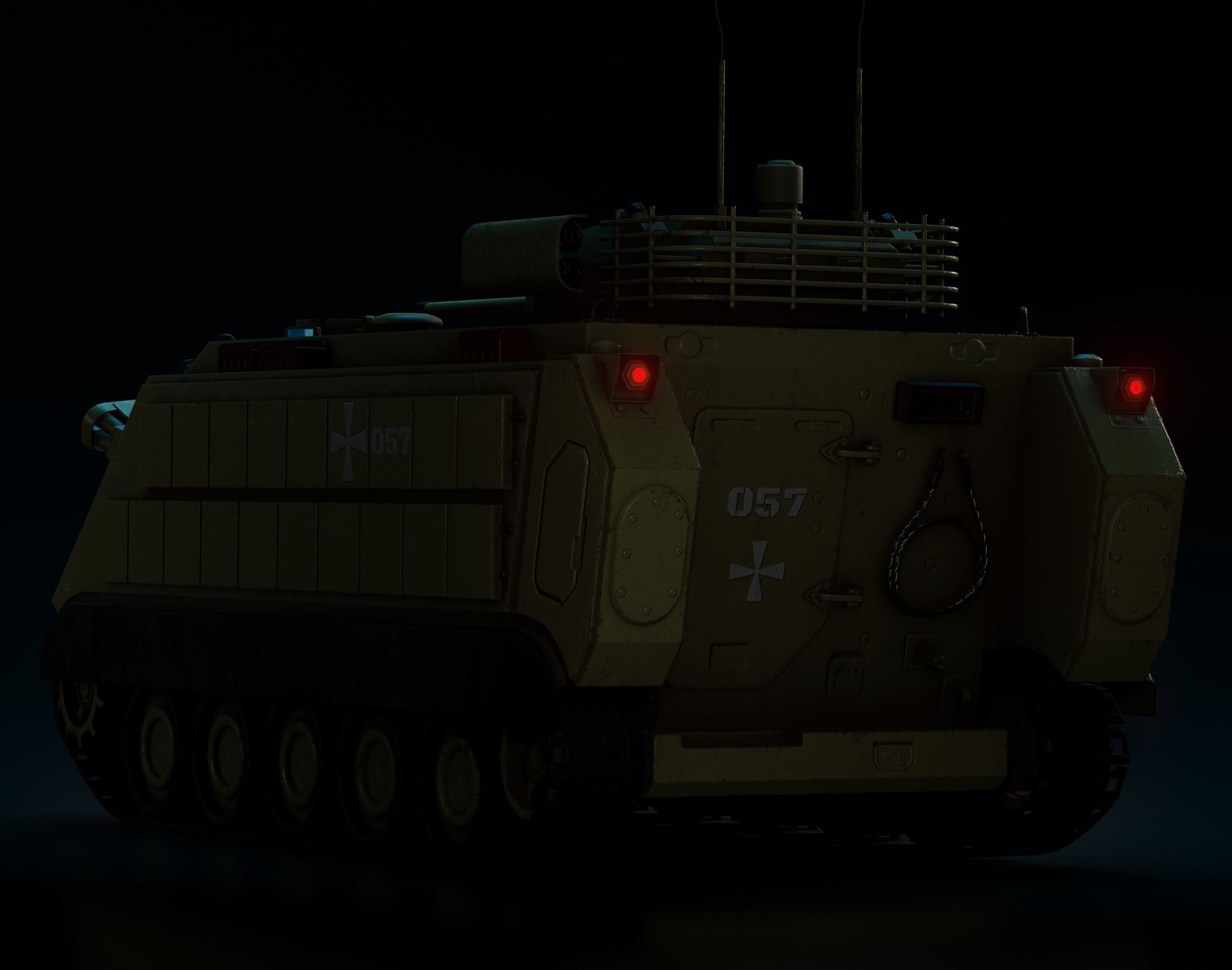3D model M113 Modernized Tank - Armored personnel carrier VR / AR / low ...