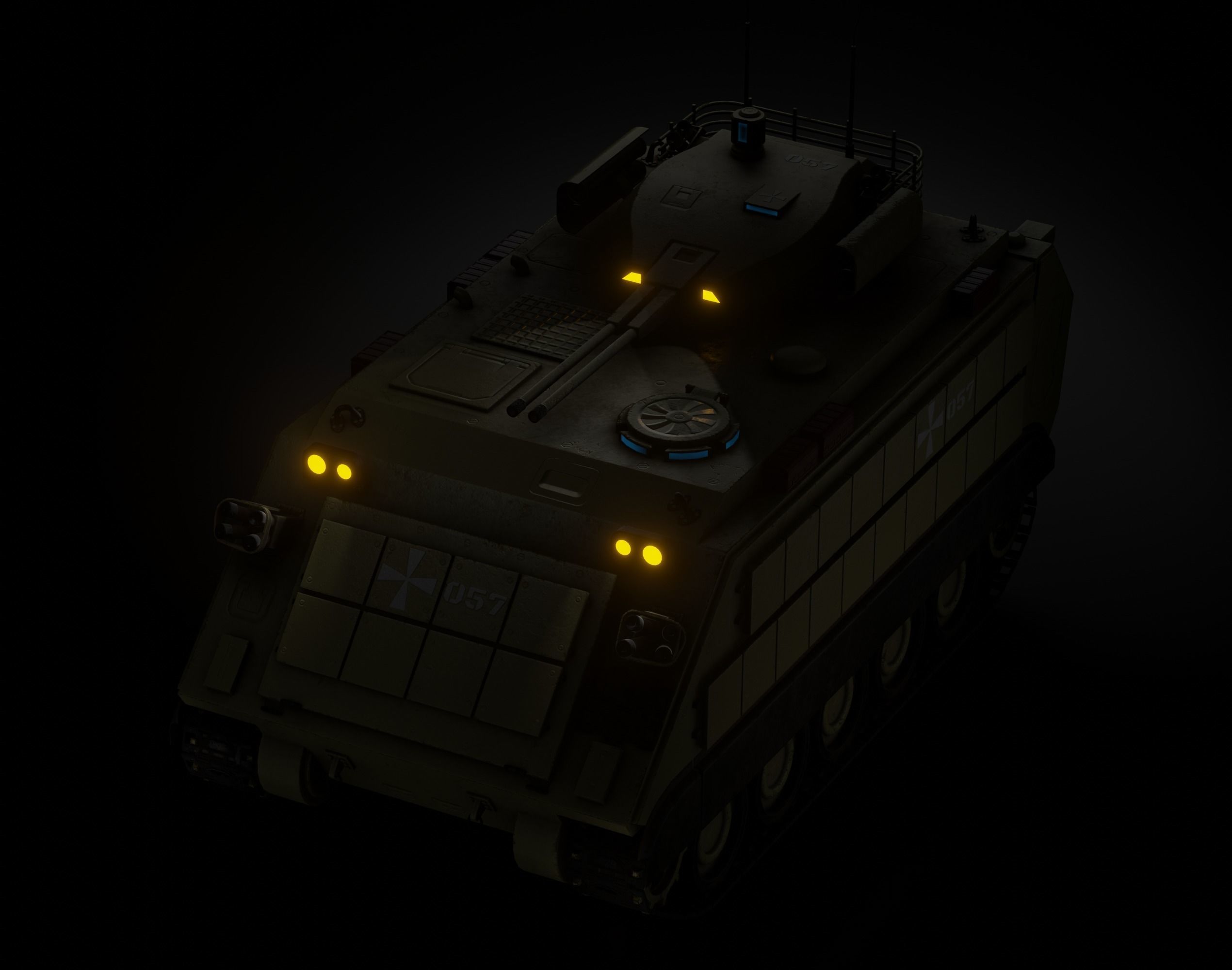 3D model M113 Modernized Tank - Armored personnel carrier VR / AR / low-poly | CGTrader