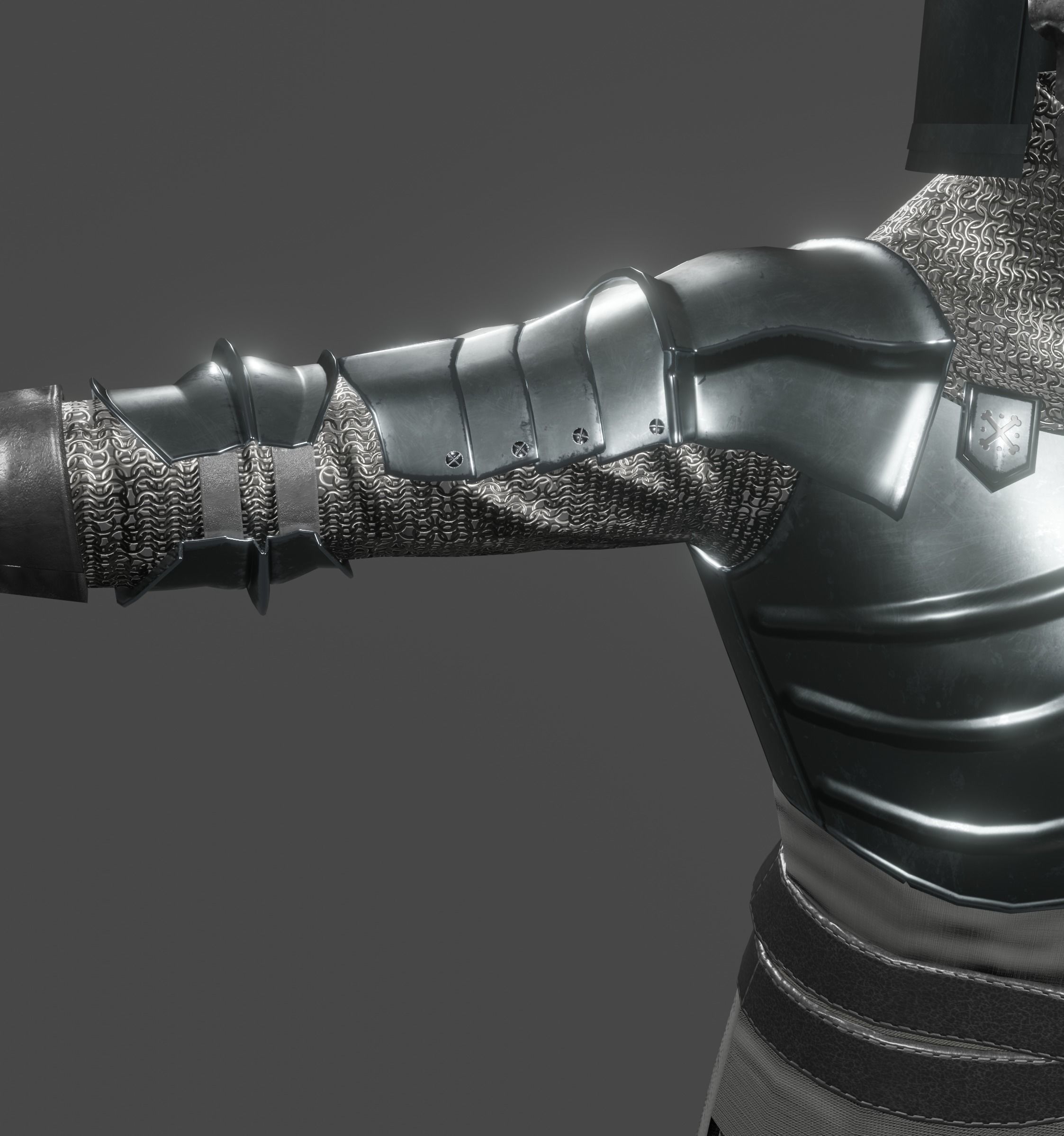 3D model Ghost medieval templar knigh suit VR / AR / low-poly | CGTrader