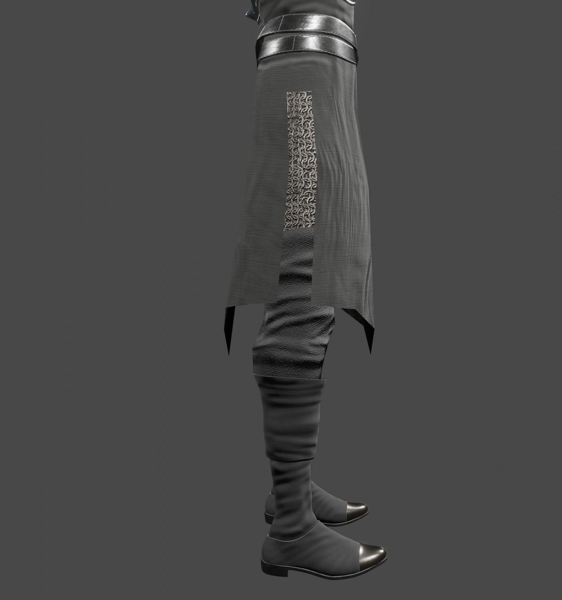 3D model Ghost medieval templar knigh suit VR / AR / low-poly | CGTrader