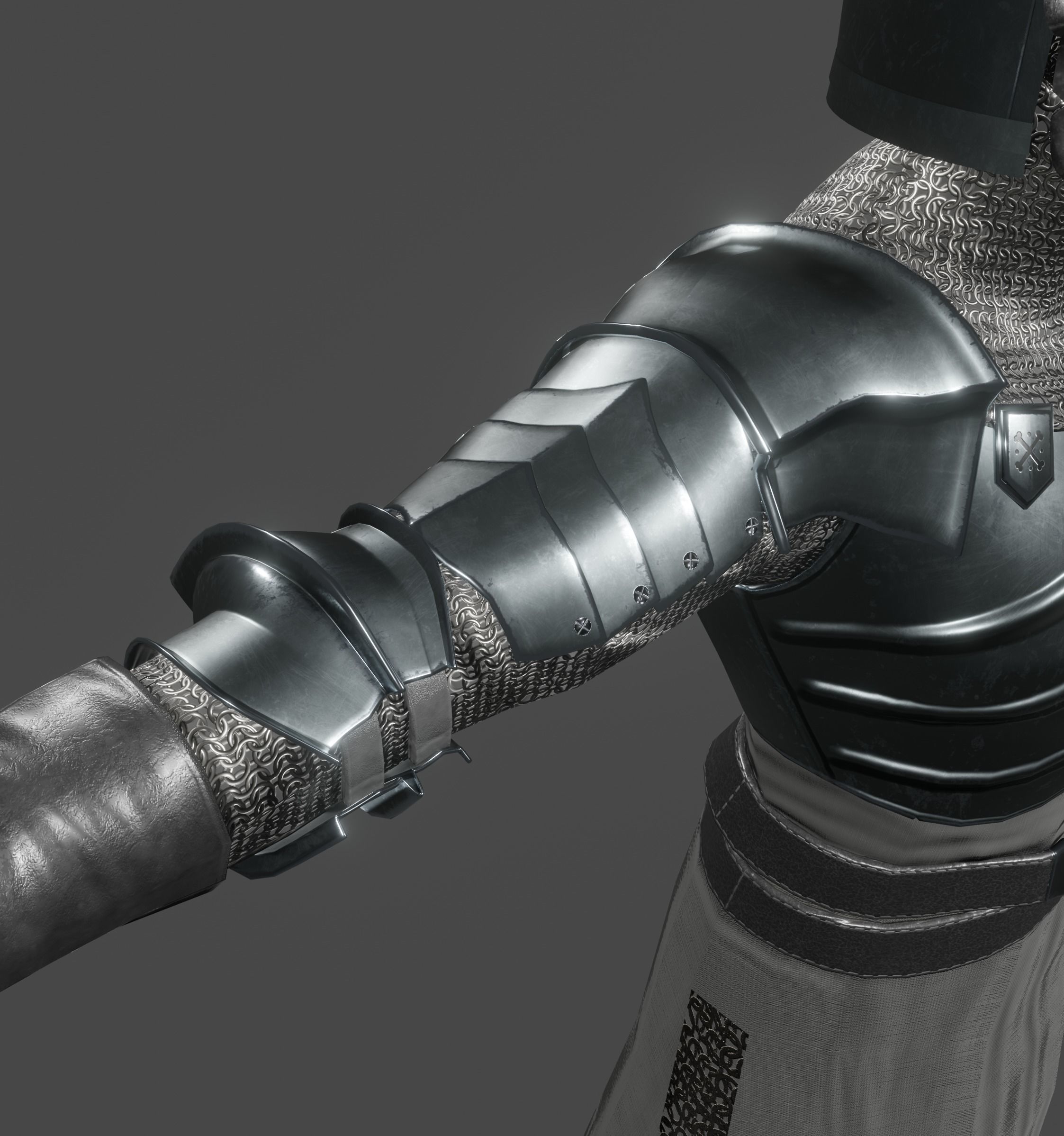 3D model Ghost medieval templar knigh suit VR / AR / low-poly | CGTrader