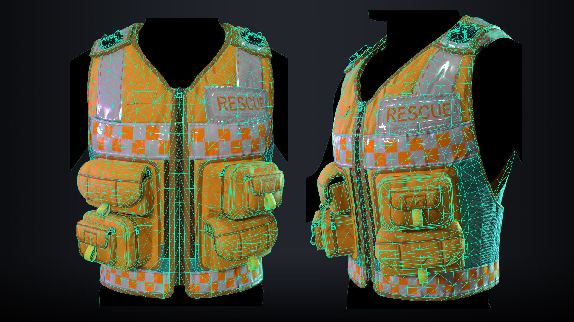 3D model Emergency Rescue Vest VR / AR / low-poly | CGTrader
