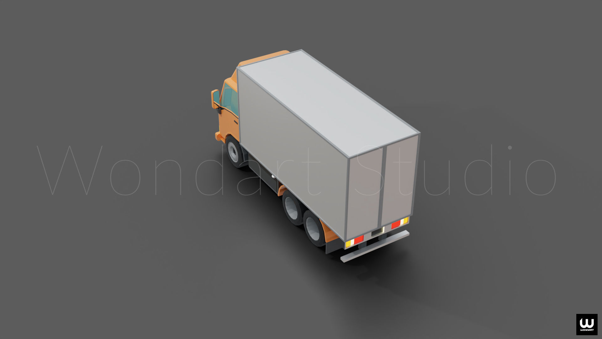 3D model Concept Cartoon Lorry Truck VR / AR / low-poly | CGTrader