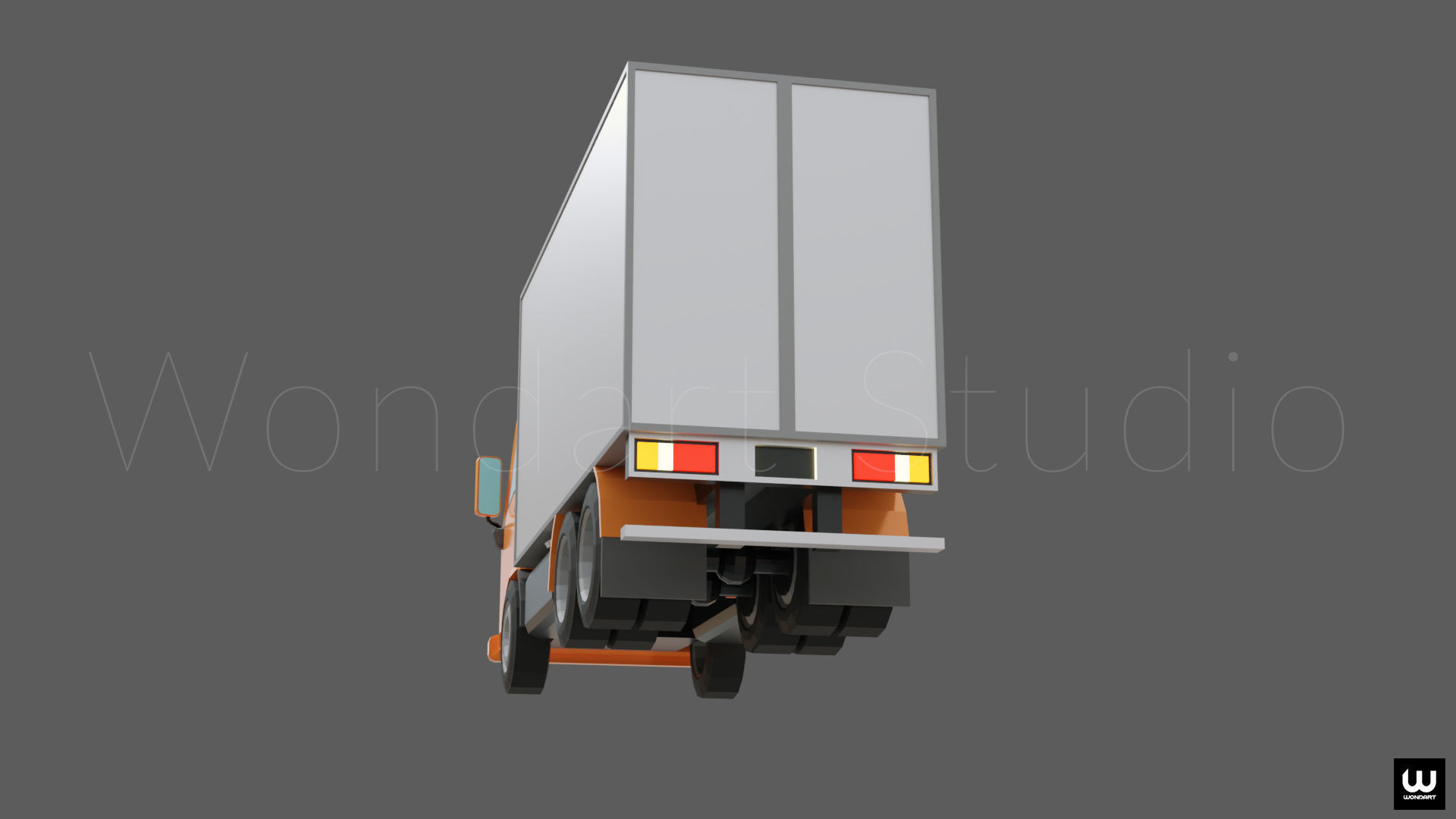3D model Concept Cartoon Lorry Truck VR / AR / low-poly | CGTrader