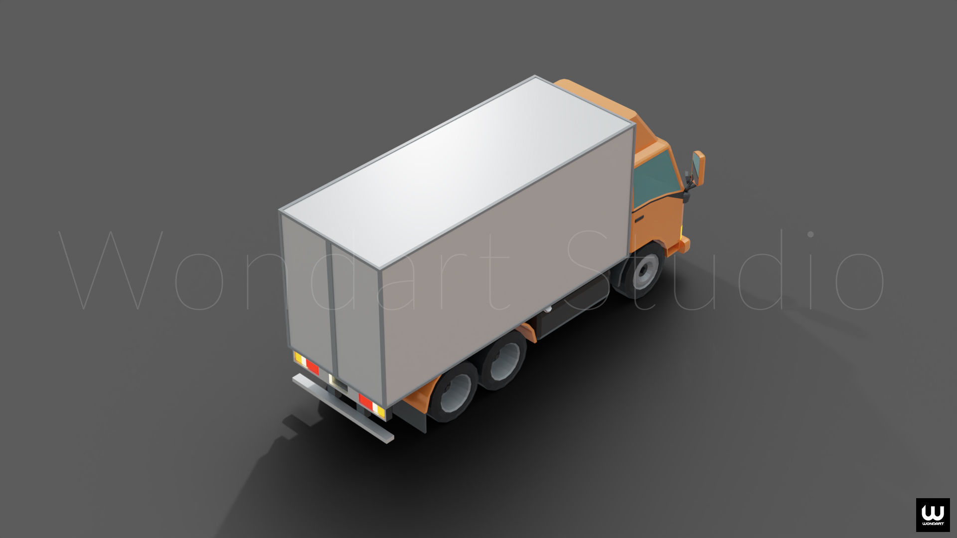 3D model Concept Cartoon Lorry Truck VR / AR / low-poly | CGTrader