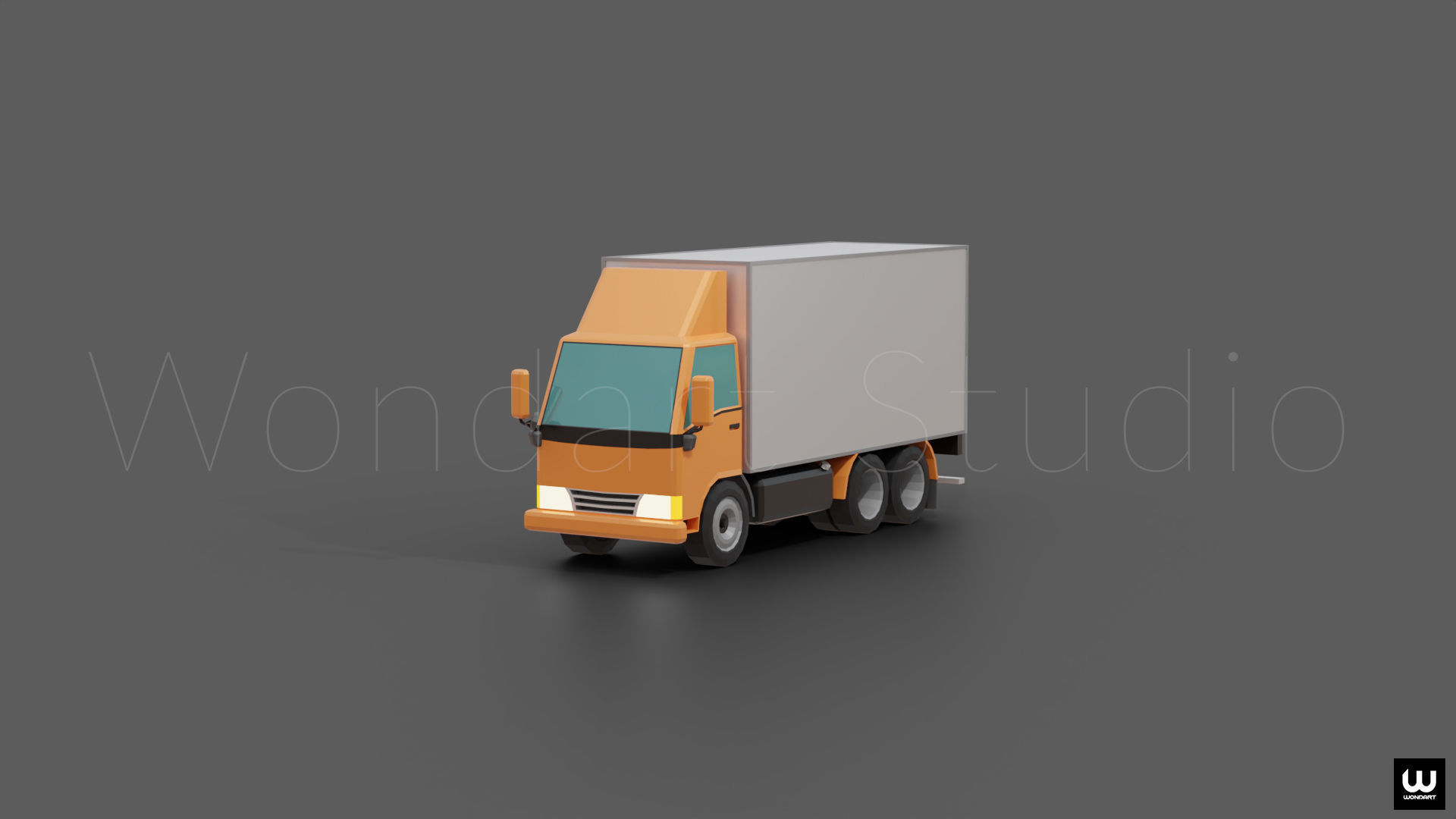 3D model Concept Cartoon Lorry Truck VR / AR / low-poly | CGTrader