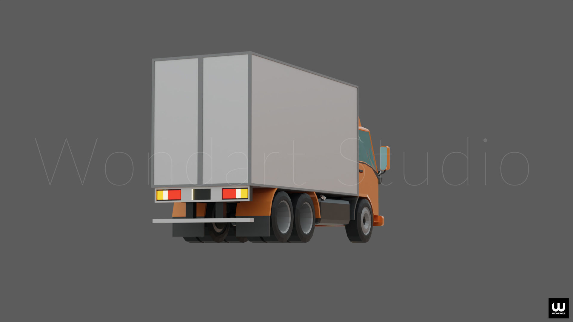 3D model Concept Cartoon Lorry Truck VR / AR / low-poly | CGTrader