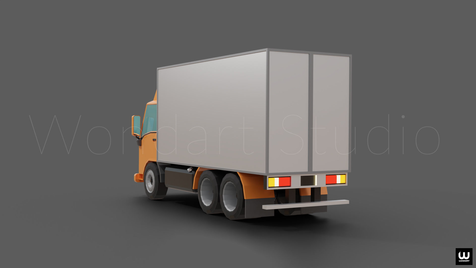 3D model Concept Cartoon Lorry Truck VR / AR / low-poly | CGTrader