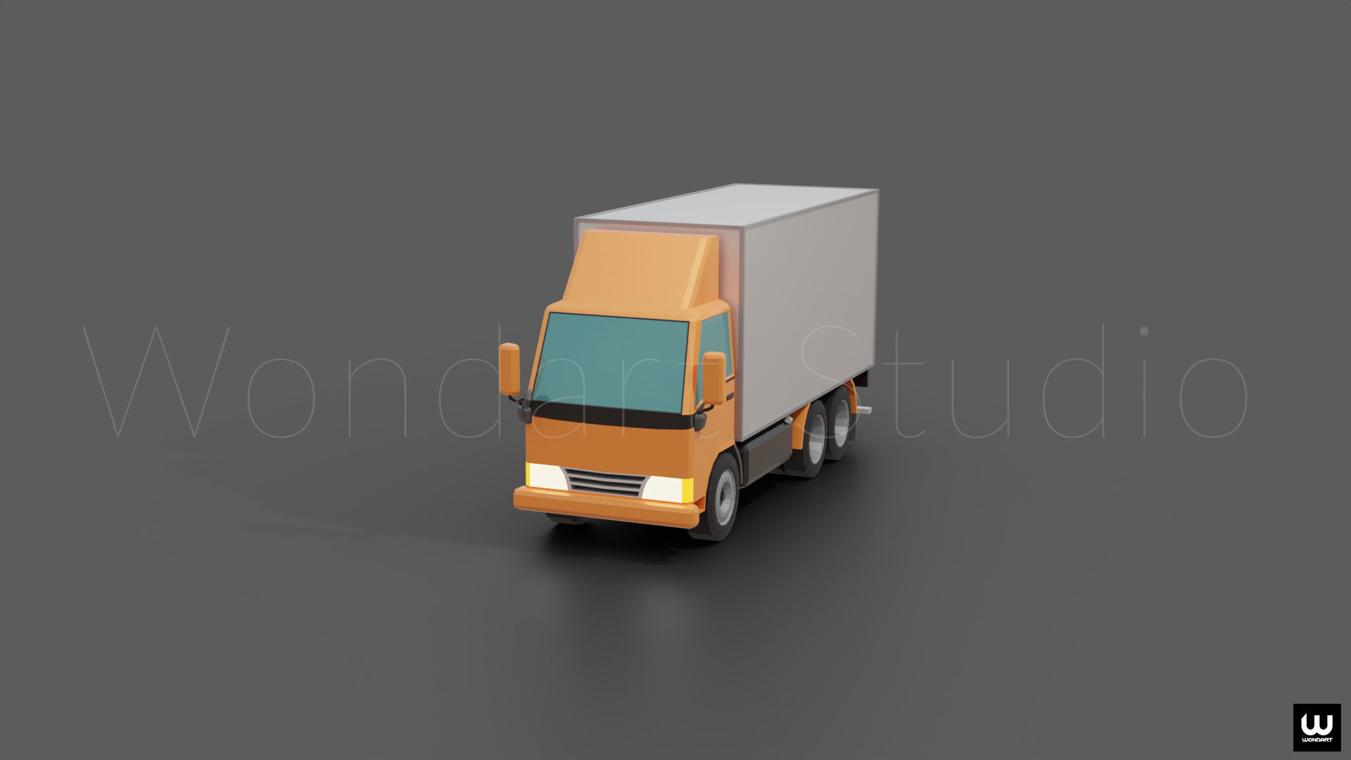 3D model Concept Cartoon Lorry Truck VR / AR / low-poly | CGTrader