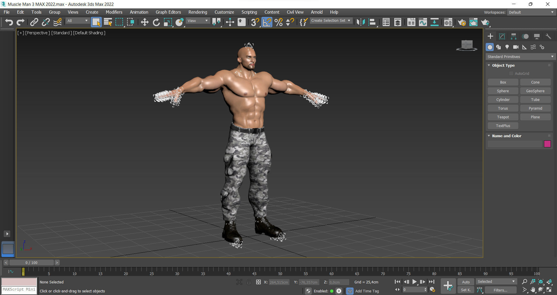 3D model Muscle Man 3 VR / AR / low-poly rigged animated | CGTrader
