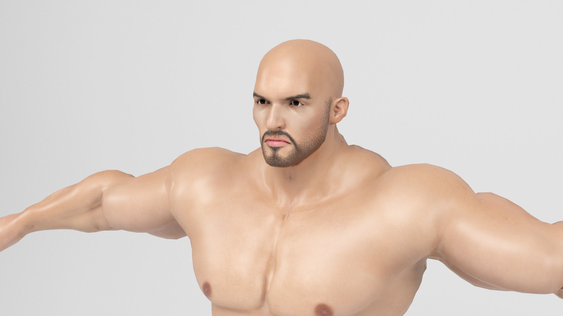 3D model Muscle Man 3 VR / AR / low-poly rigged animated | CGTrader