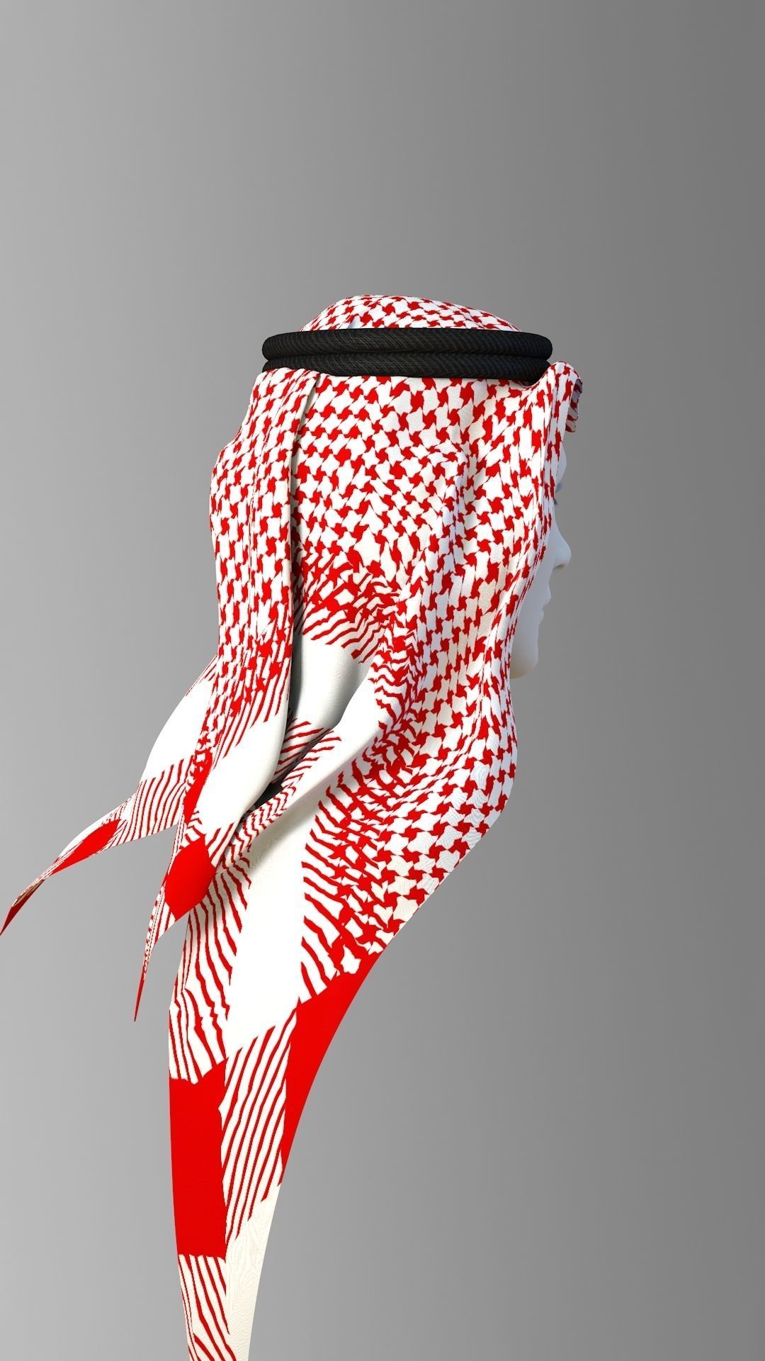 Saudi Shemagh 3D model | CGTrader