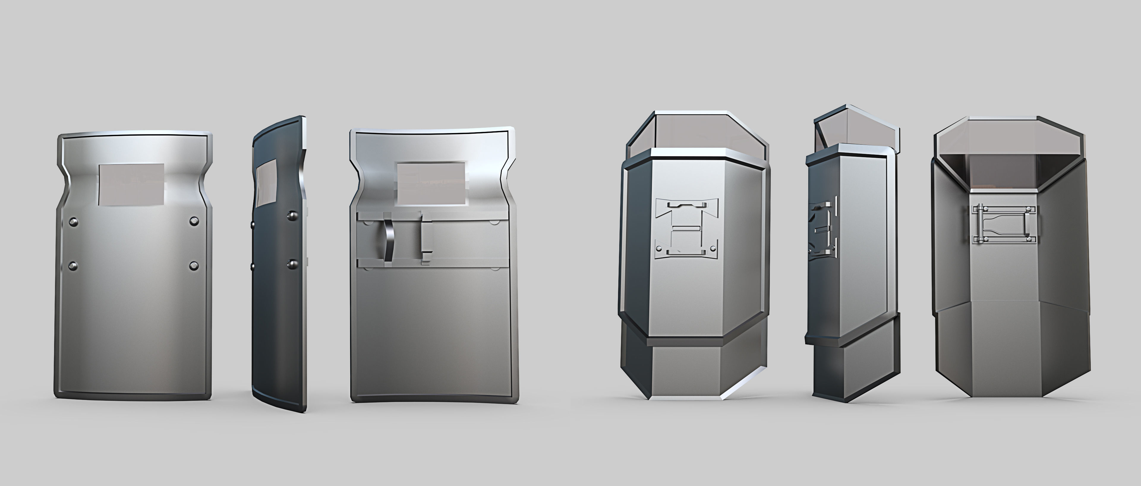 Sci-Fi Shield Base Mesh 3D model | CGTrader