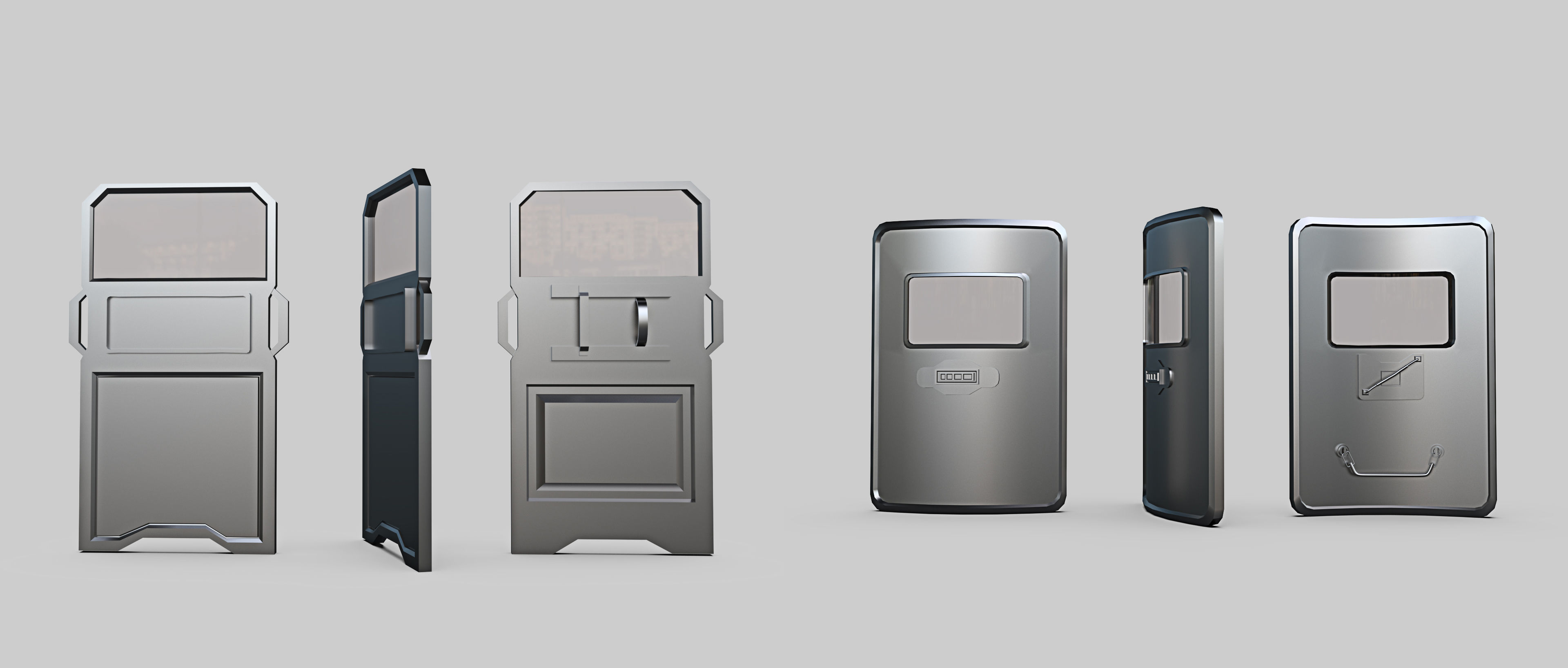 Sci-Fi Shield Base Mesh 3D model | CGTrader