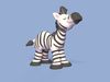 Cartoon Zebra 3D model 3D printable | CGTrader