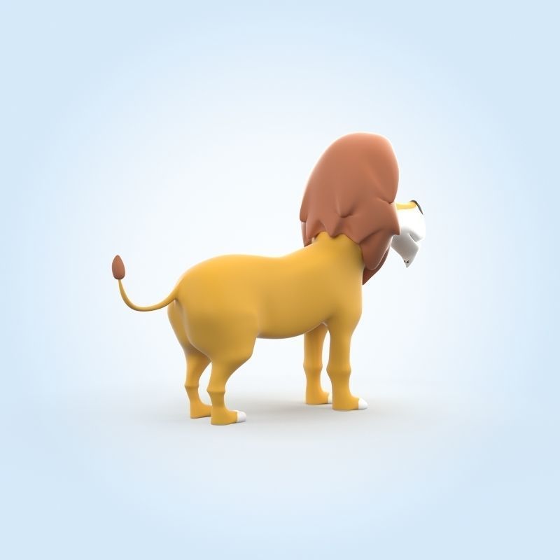 Lion Cartoon 3D model | CGTrader