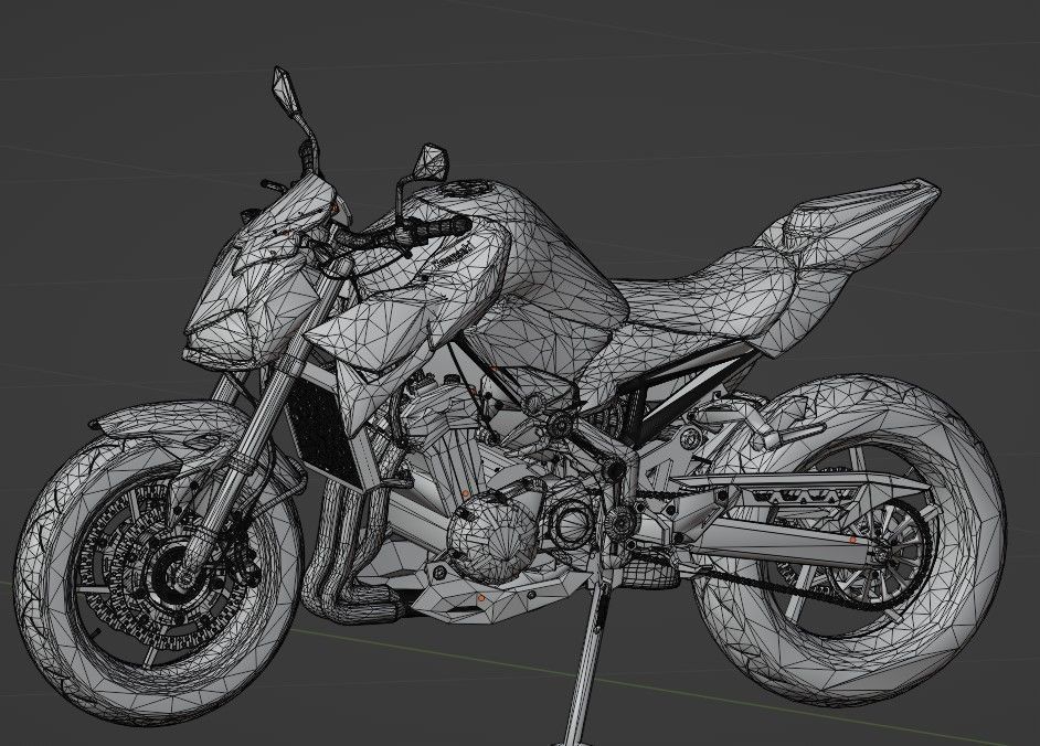 3D model Kawasaki Z900 VR / AR / low-poly | CGTrader