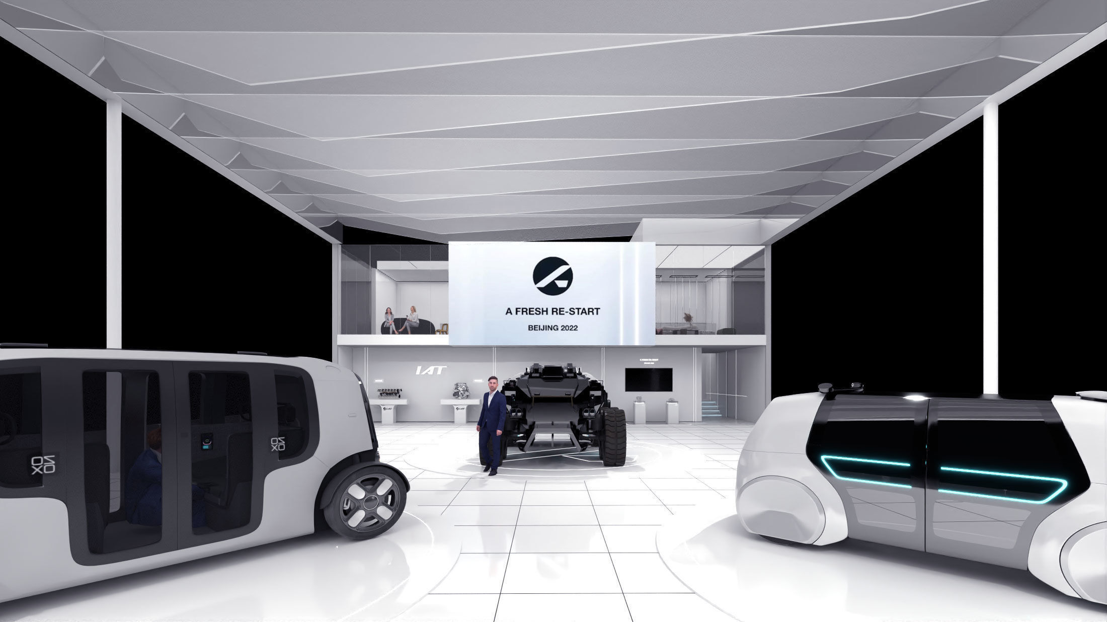 auto booth 3D model | CGTrader