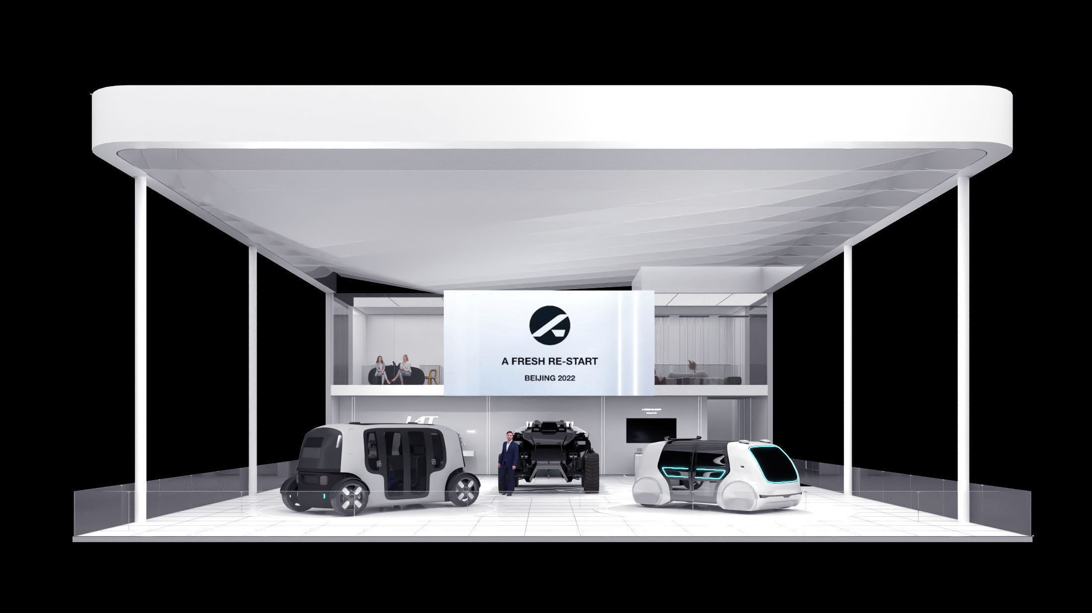 auto booth 3D model | CGTrader