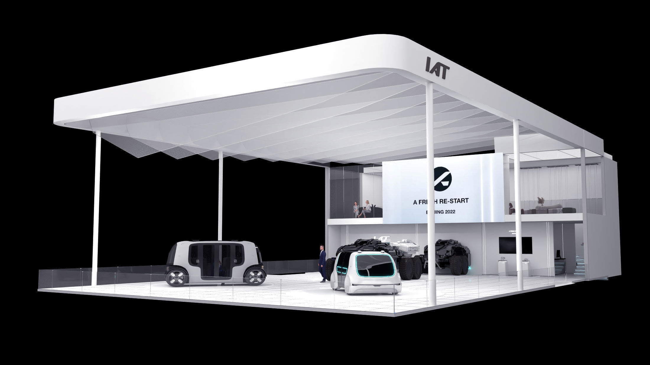 auto booth 3D model | CGTrader