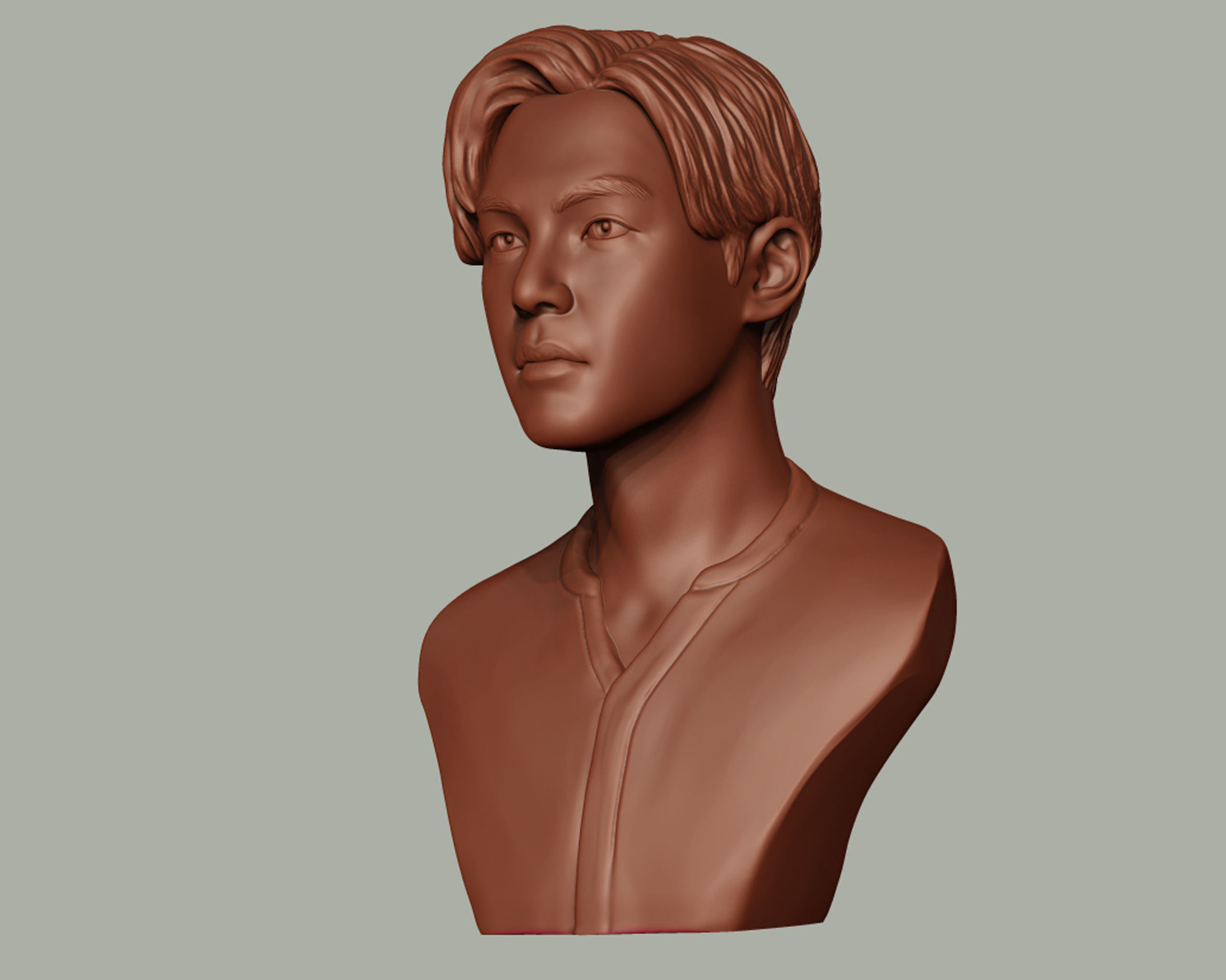 BTS member V bust 3D model 3D printable | CGTrader