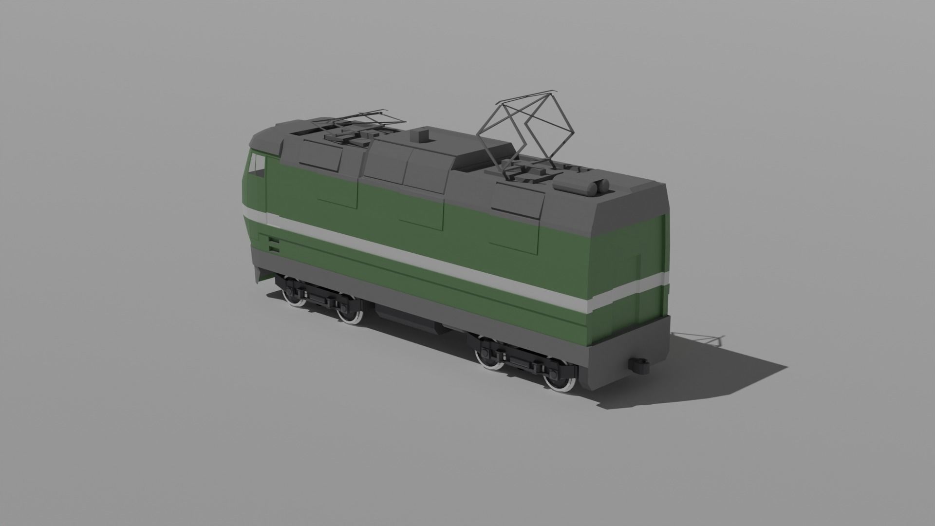Electric locomotive HS7 free VR / AR / low-poly 3D model | CGTrader