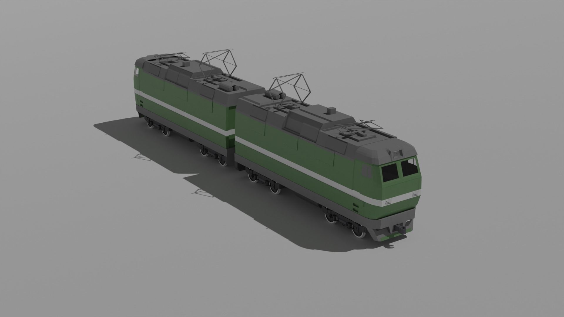 Electric locomotive HS7 free VR / AR / low-poly 3D model | CGTrader