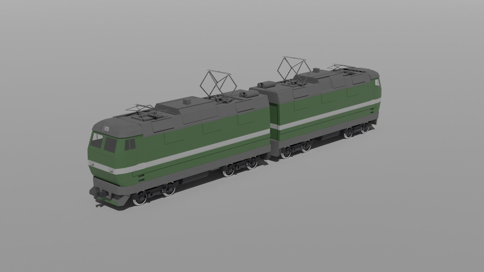 Electric locomotive HS7 free VR / AR / low-poly 3D model | CGTrader