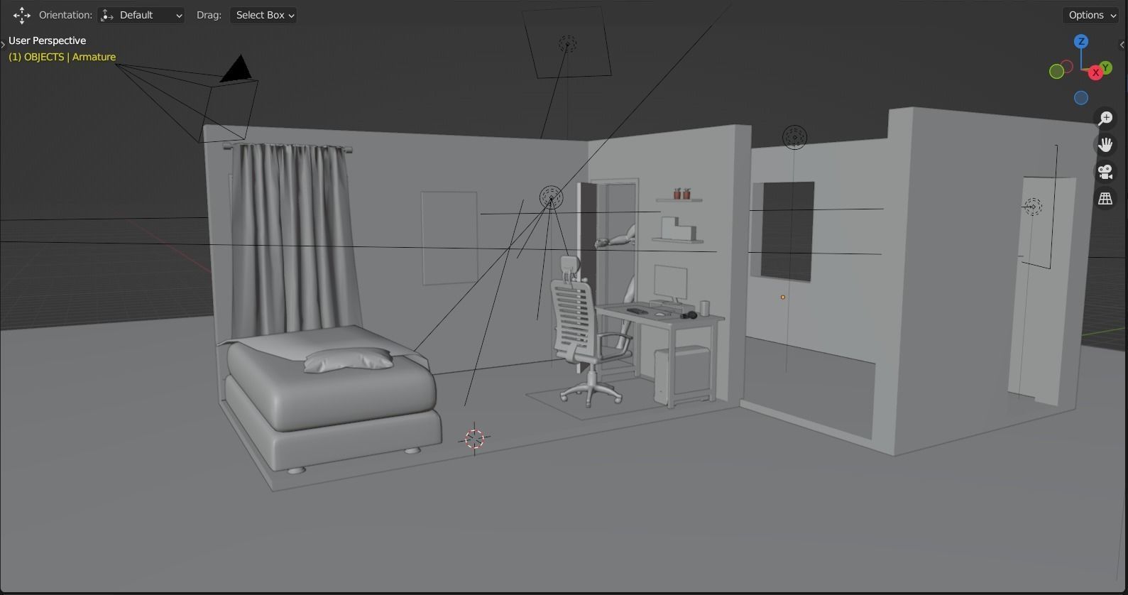 Spiderman and his bedroom 3D model rigged | CGTrader