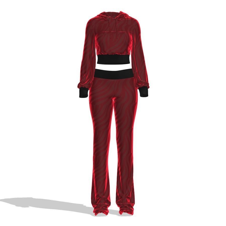 3D model FEMALE TRACKSUIT w MD file and obj file 3D model 3D model VR ...