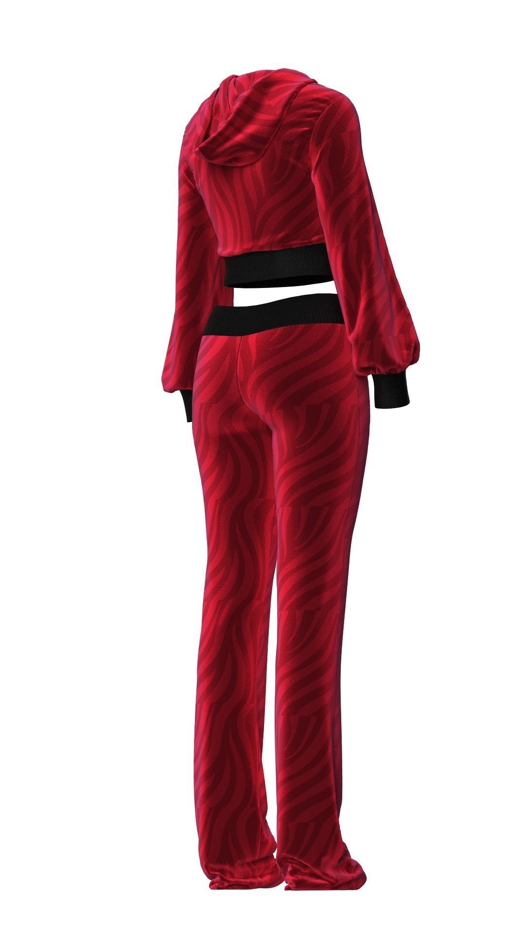 3D model FEMALE TRACKSUIT w MD file and obj file 3D model 3D model VR ...