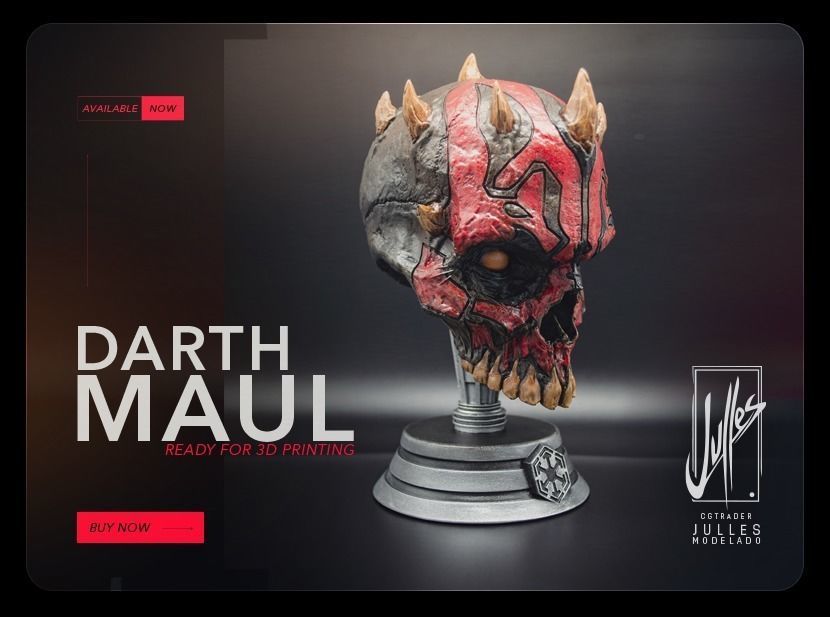 Darth Maul Skull 3D model 3D printable | CGTrader