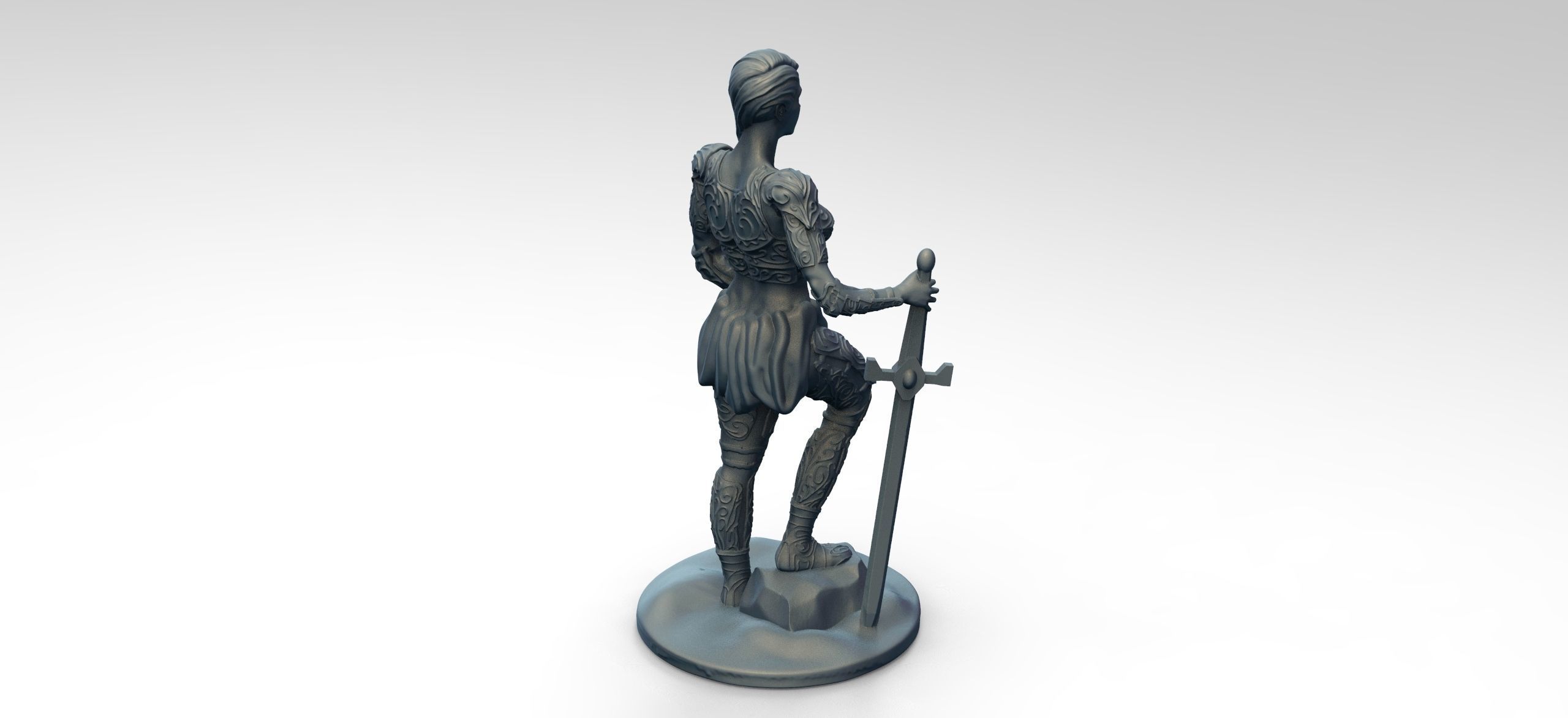 Femail Knight - 3D Print 3D model 3D printable | CGTrader