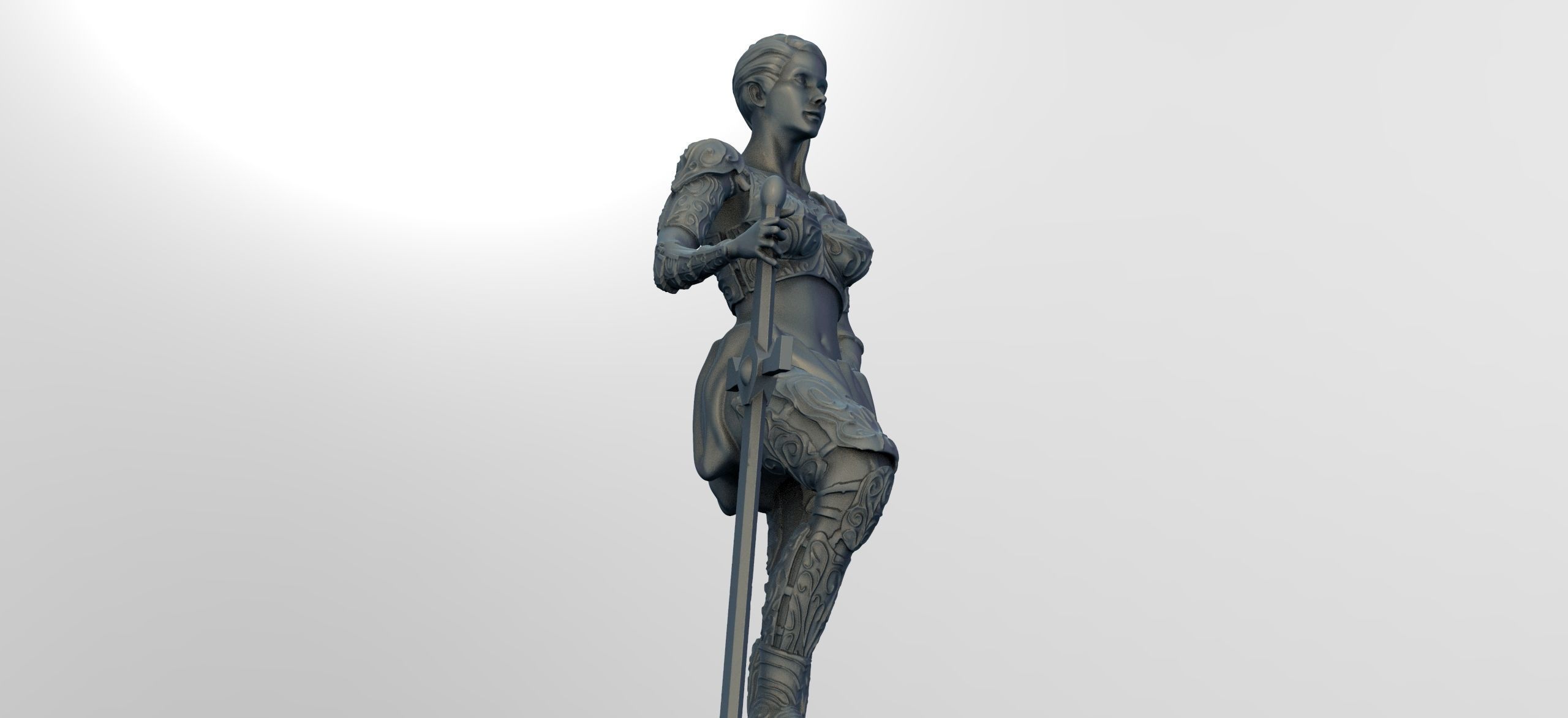 Femail Knight - 3D Print 3D model 3D printable | CGTrader