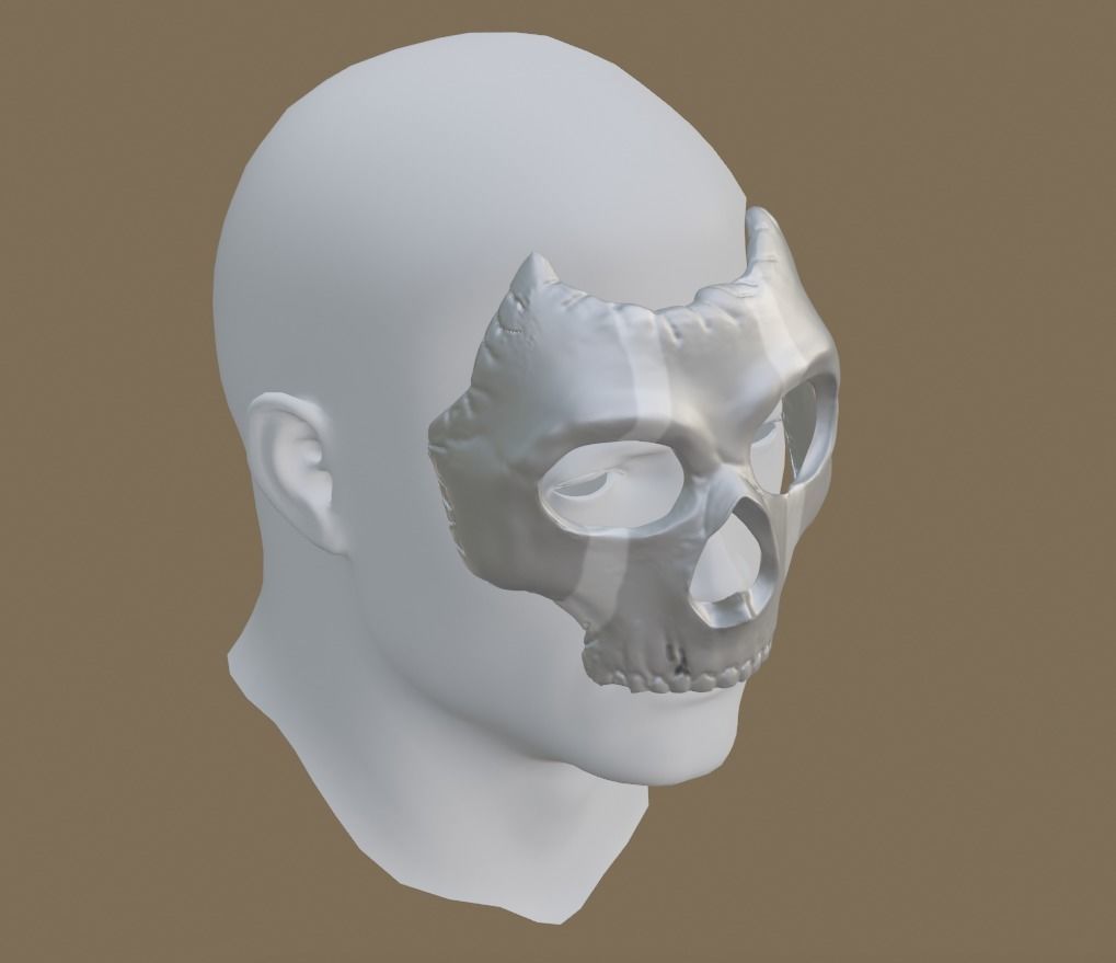 COD GHOST Simon Riley Op Mask STL - Warzone - Call of Duty 3D model 3D ...